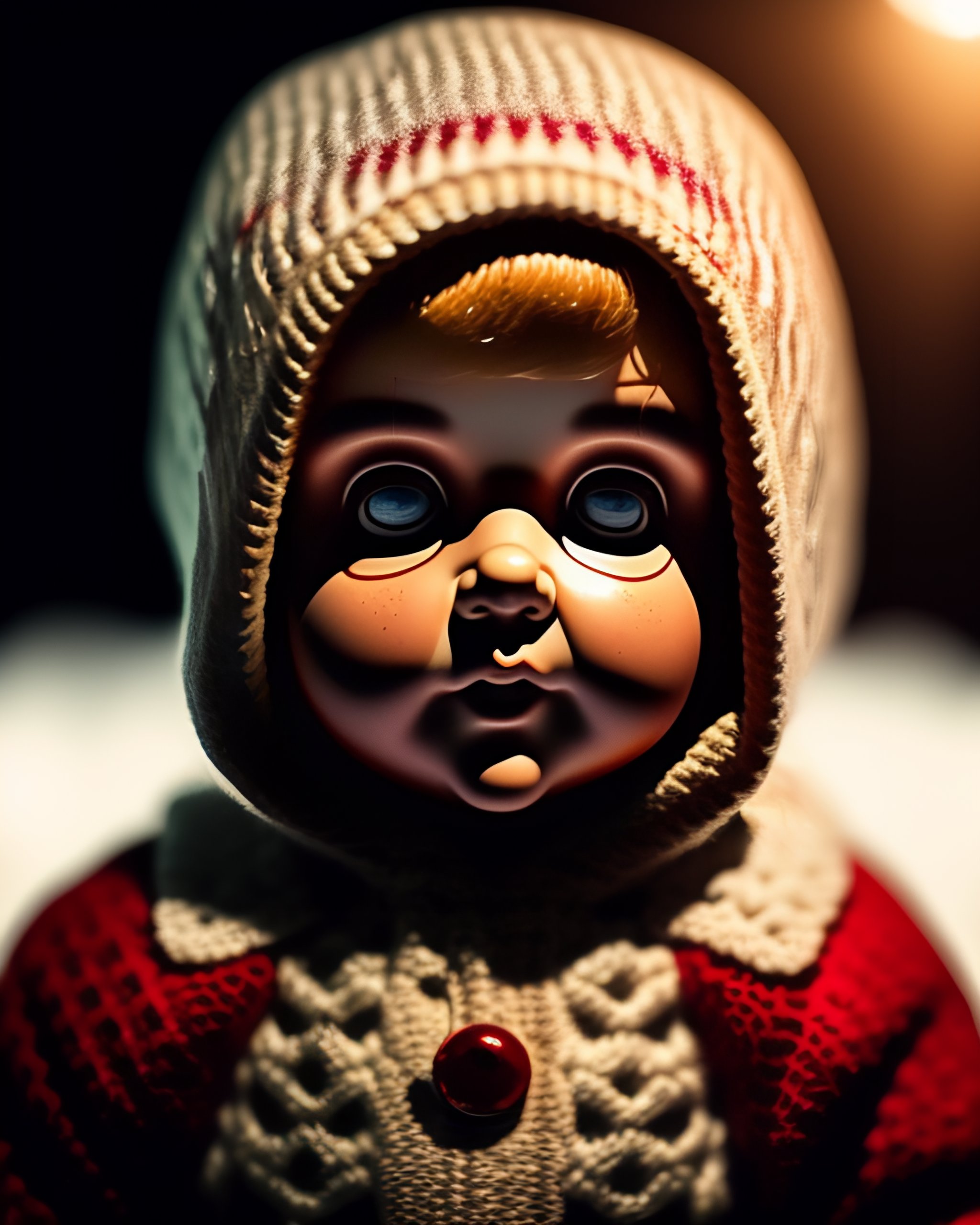 Lexica - Paranormal possesed doll staring at your soul, very unnerving ...