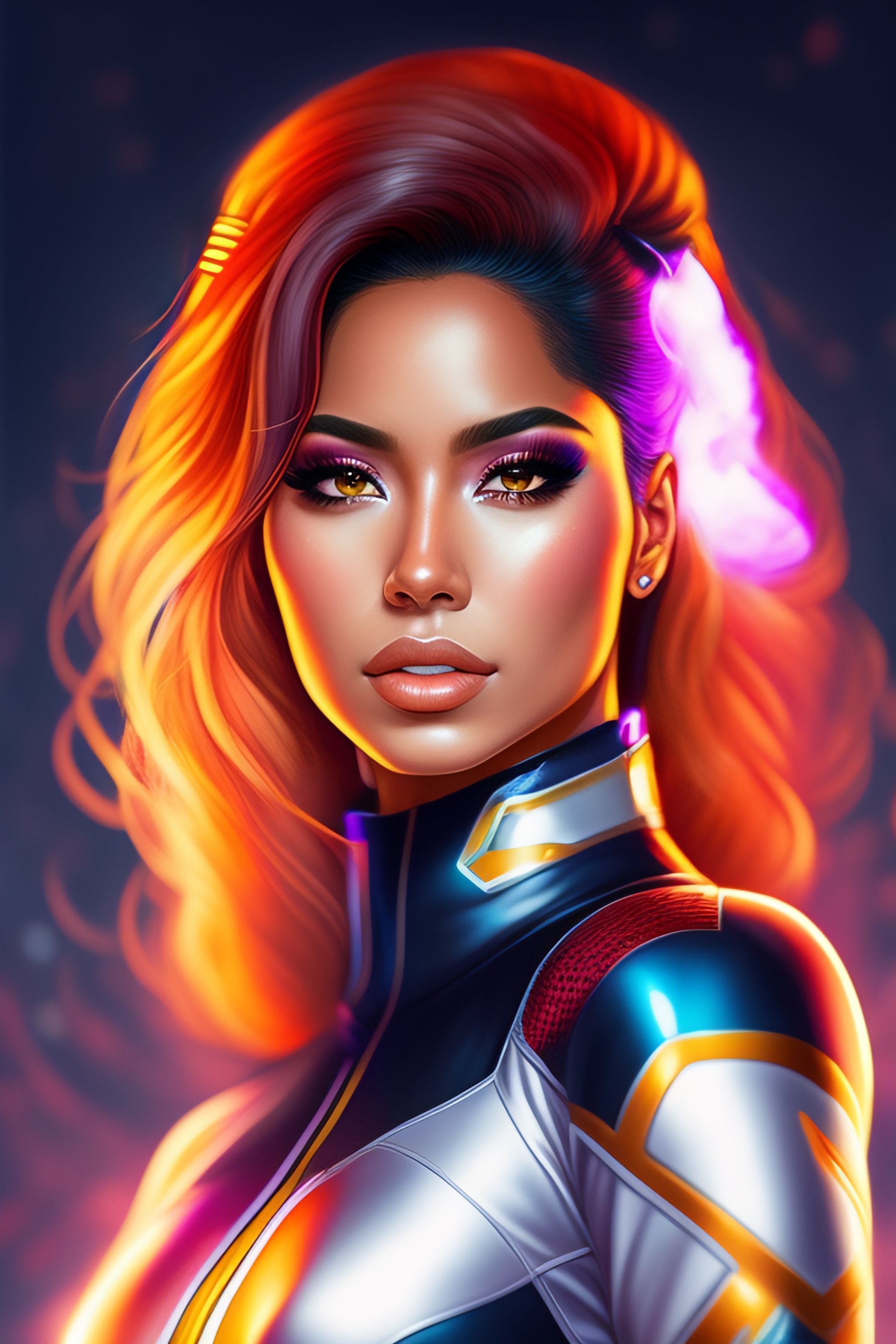 Lexica - Anitta As an X-Men woman in neoprene outfit, detailed face ...
