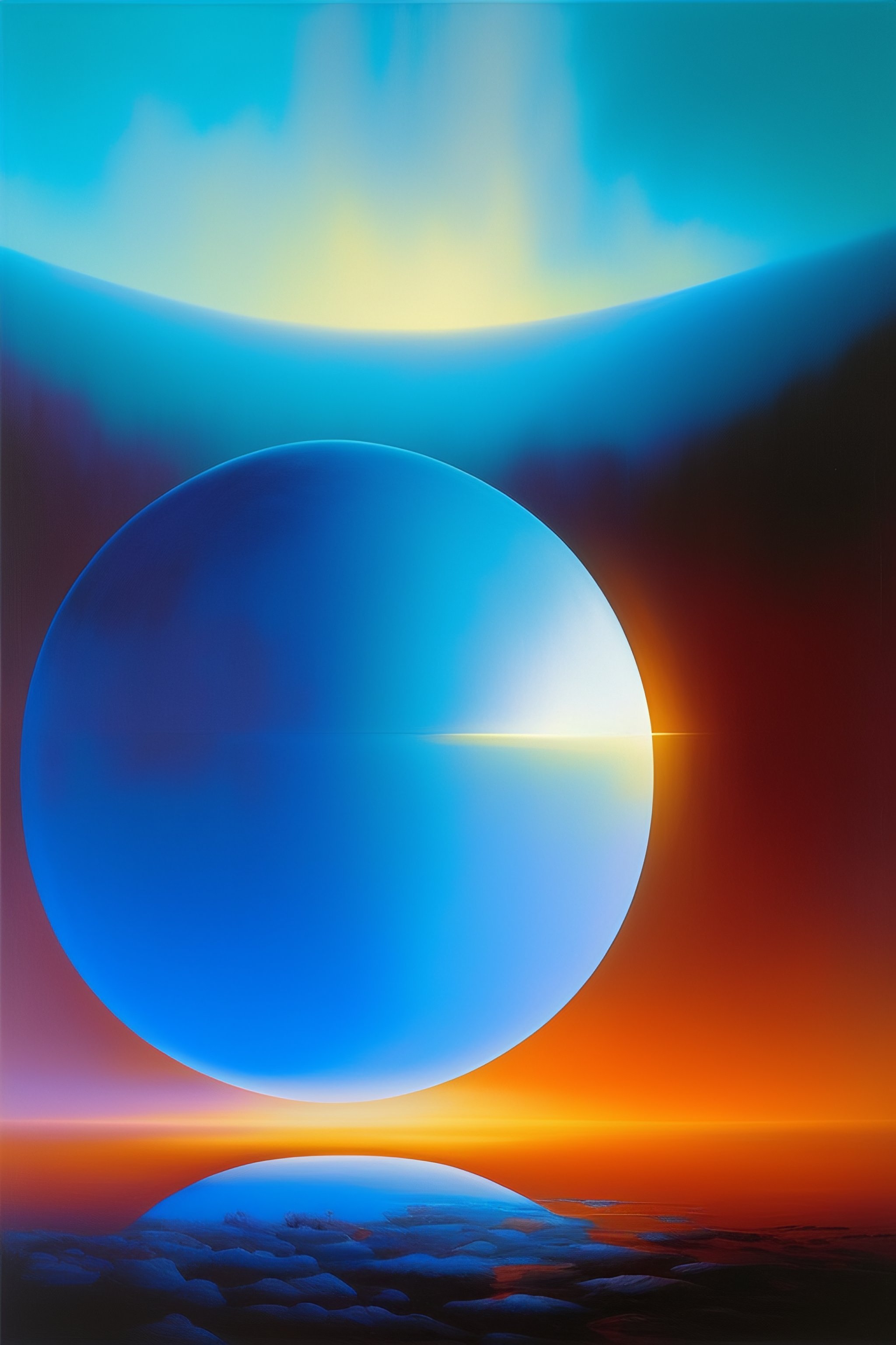 Lexica - A very complex gigantic reflective glowing glass crystal ...