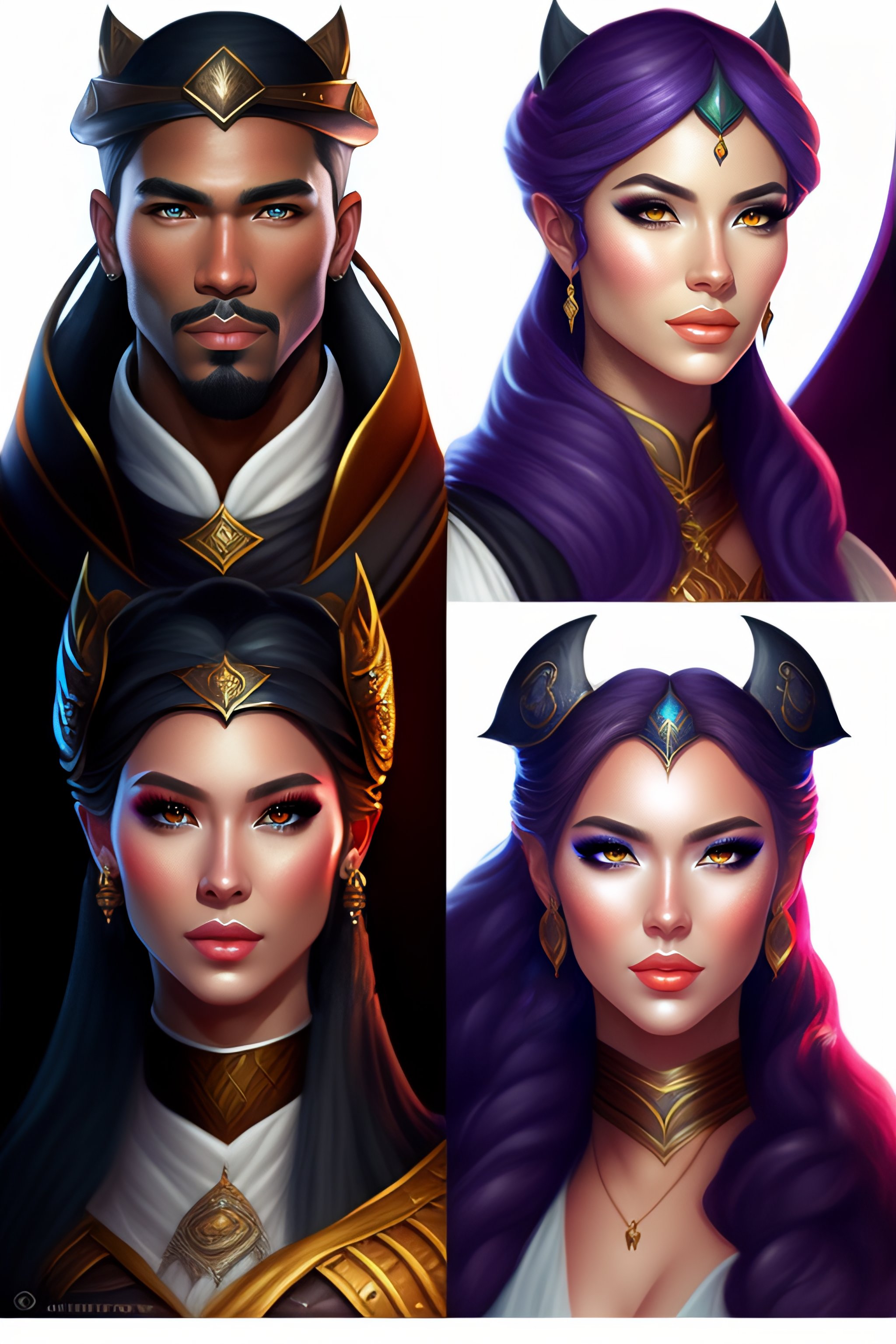 Lexica - Fantasy Portrait, custom character art, Dnd illustration, Dnd ...