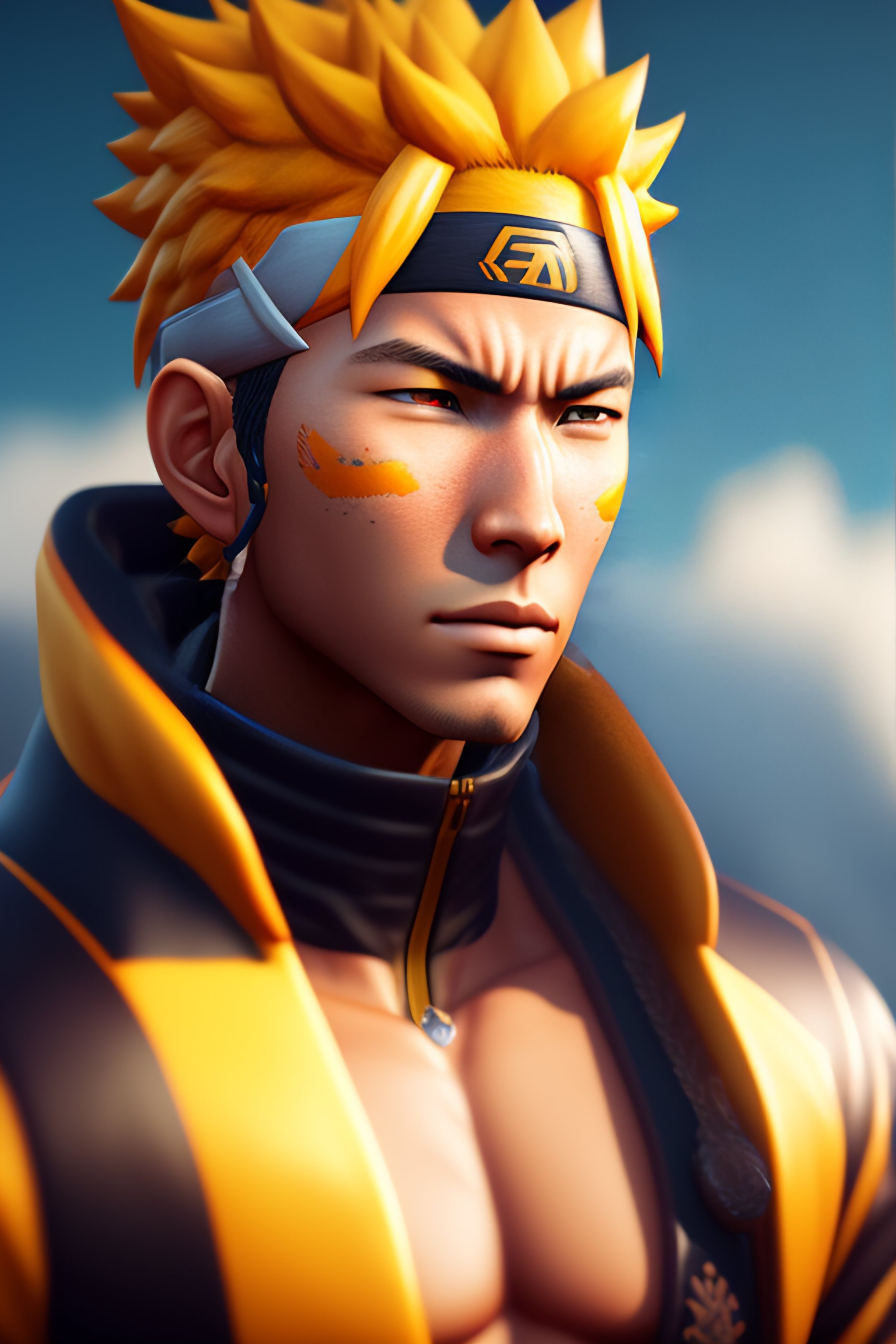 Lexica - Portrait of naruto uzumaki, rpg reference, oil painting ...