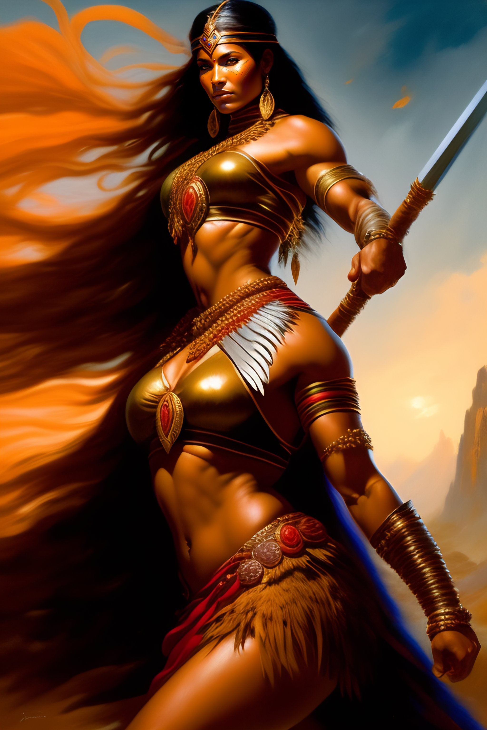 Tribal Woman Warrior