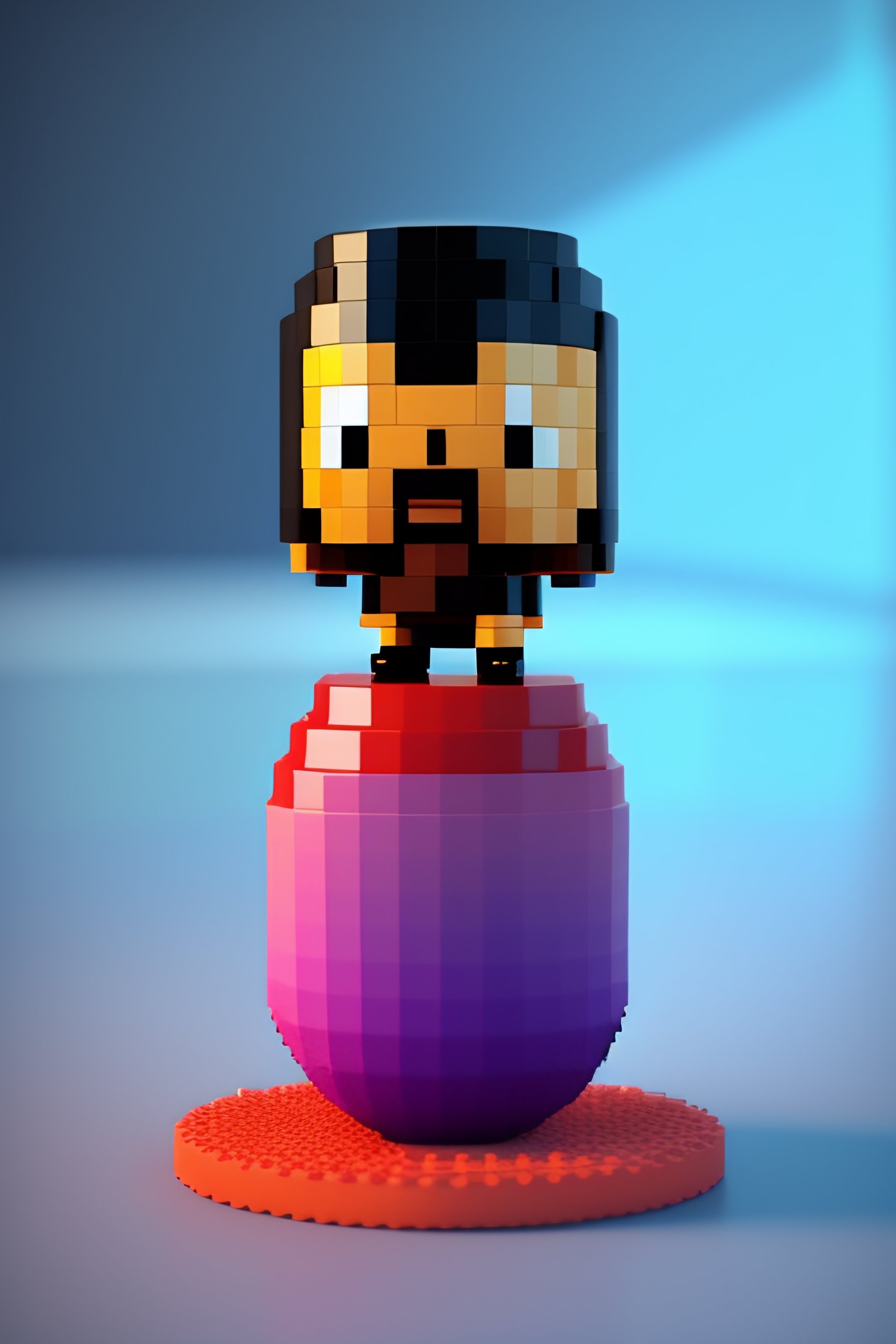 Lexica - Pixel art, unreal engine, voxel render, bobble head