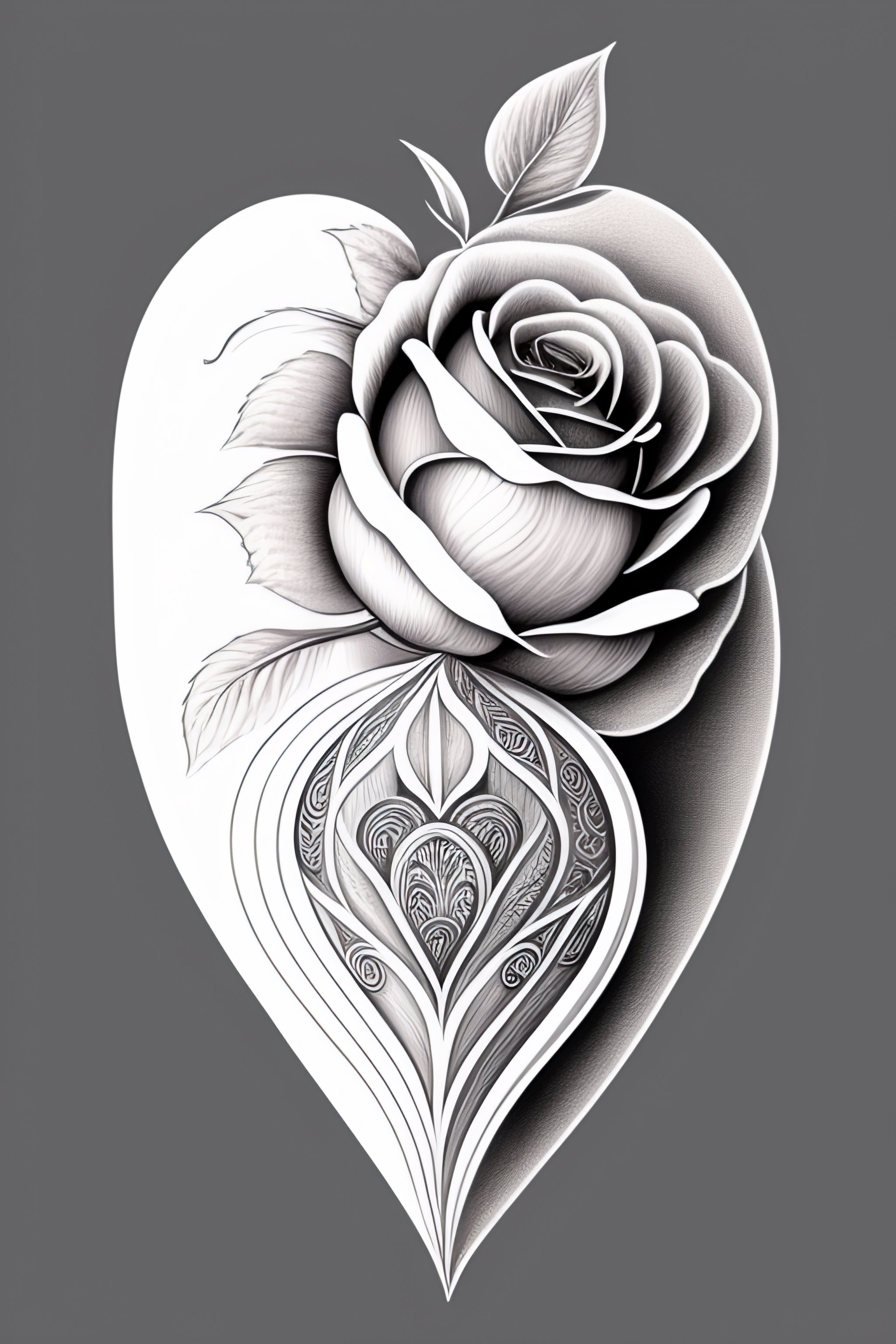 Lexica - A rose shaped like a human heart with auricles and ventricles ...