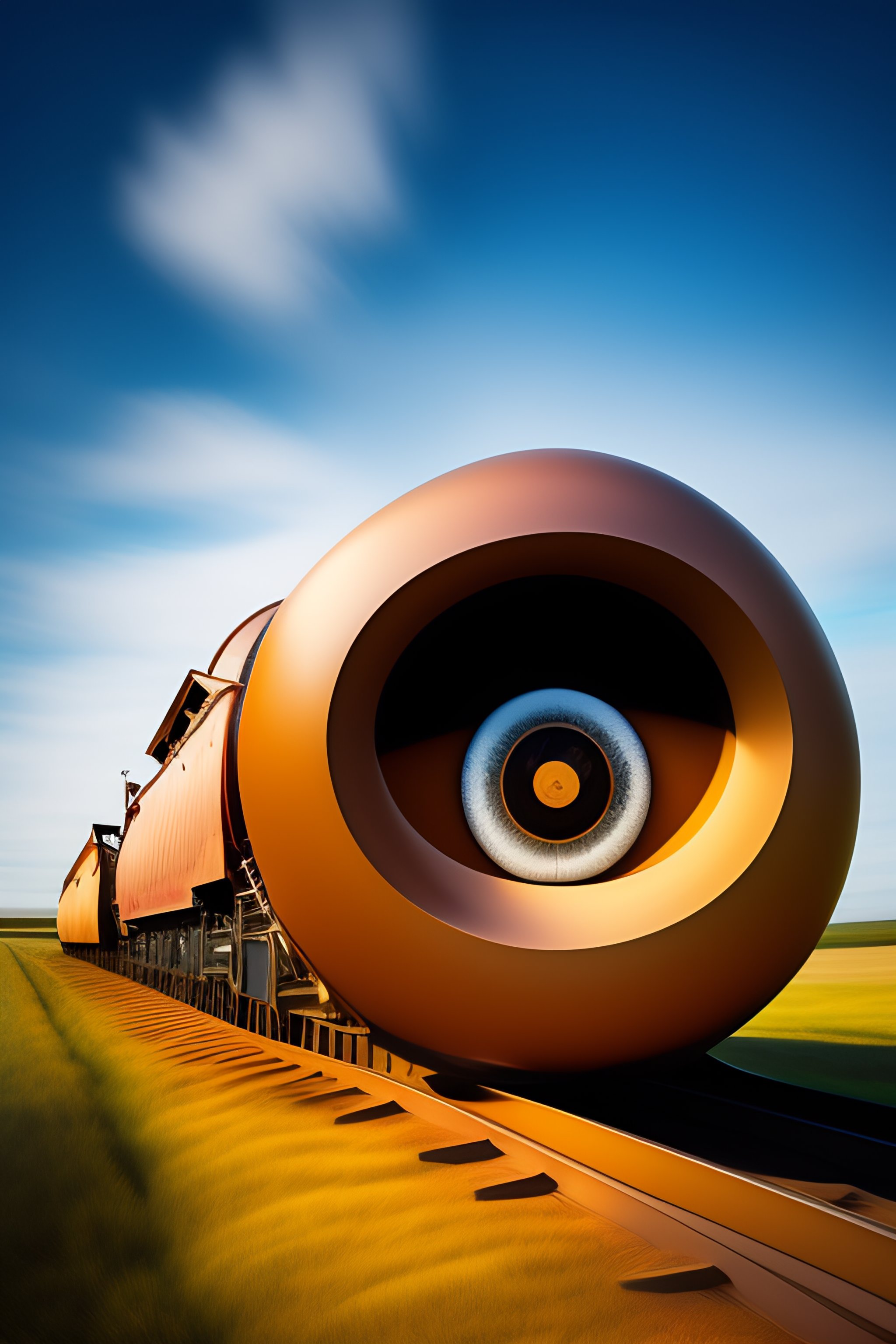 Lexica - A cartoon of an eye looking inwards, and when it looks inwards ...