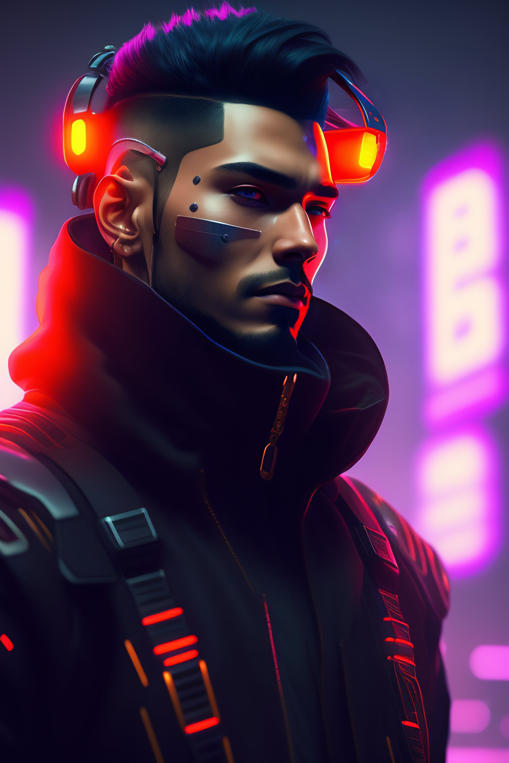 Lexica - Cyberpunk man mercenary masked by ilya Kuvshinov and greg ...