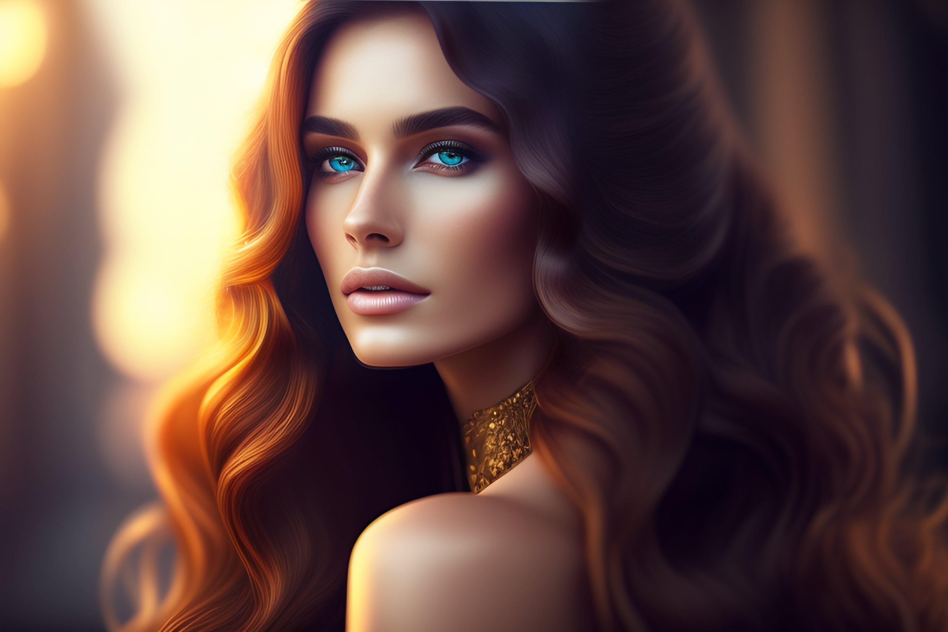 Lexica - Enigmatic, veutiful, gorgeous, long hair, detailed, realistic ...