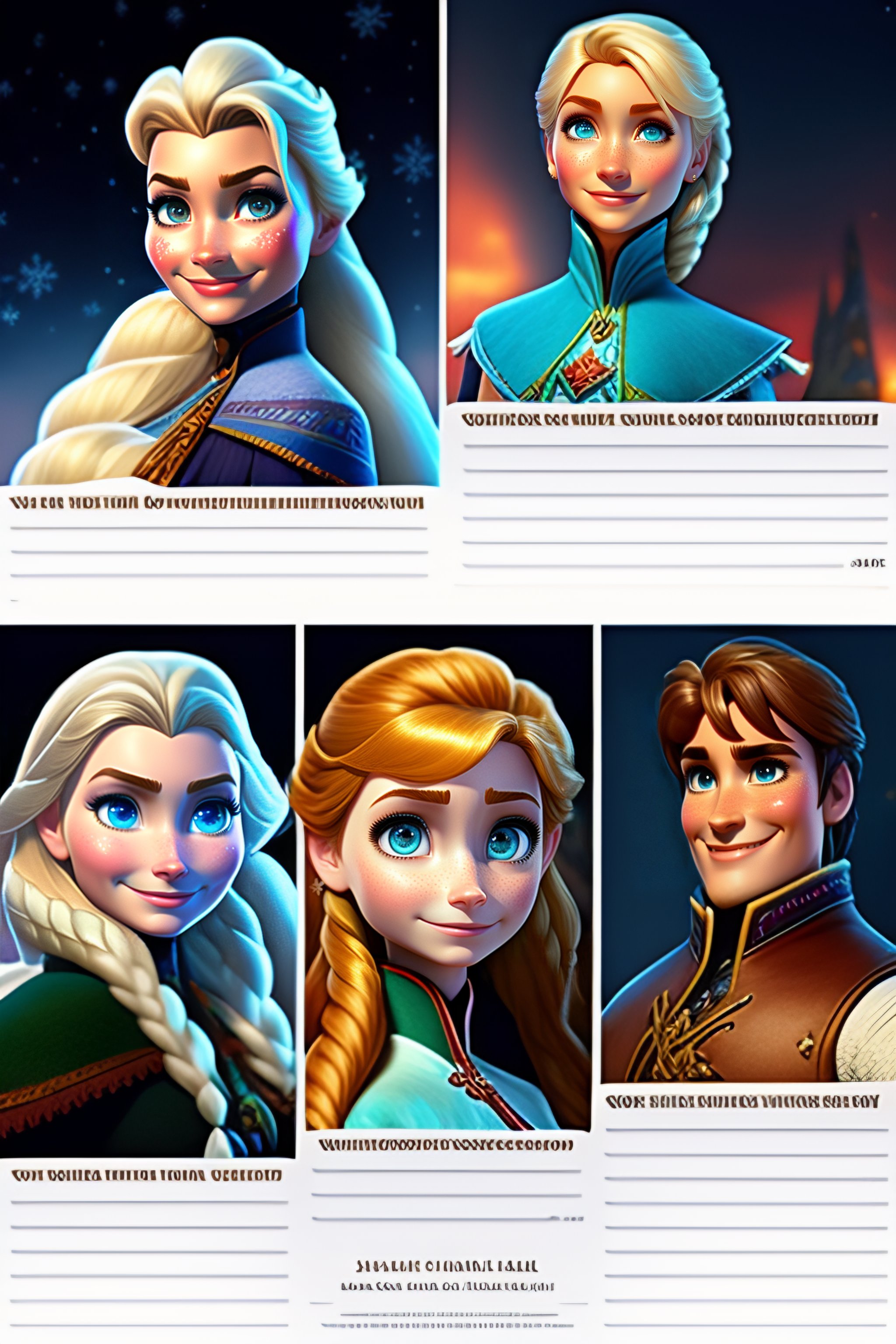 Lexica - Movie storyboard, frozen movie, pixar --v 4