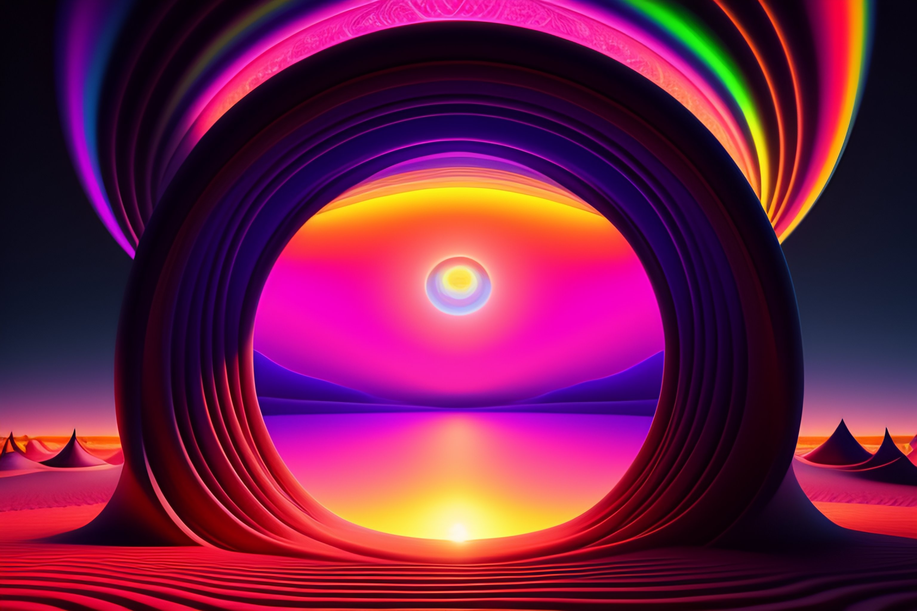 Lexica - The most psychedelic scene imaginable, intricate textures ...