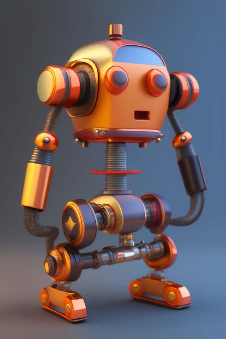 Lexica - A wacky robot made of odds and ends, very mobile with ...