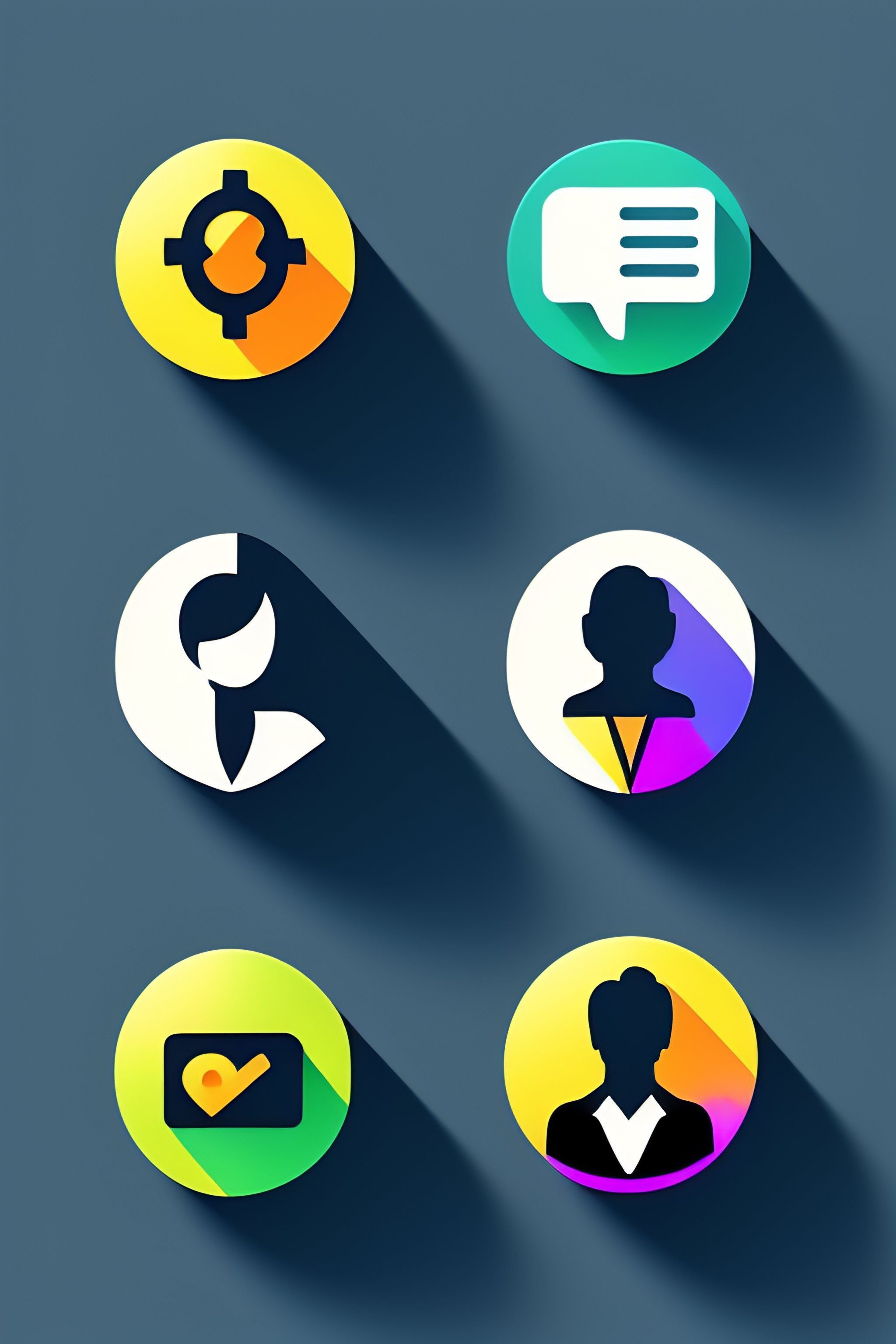 Lexica - A set of icons designed by banksy, flat design, clean background