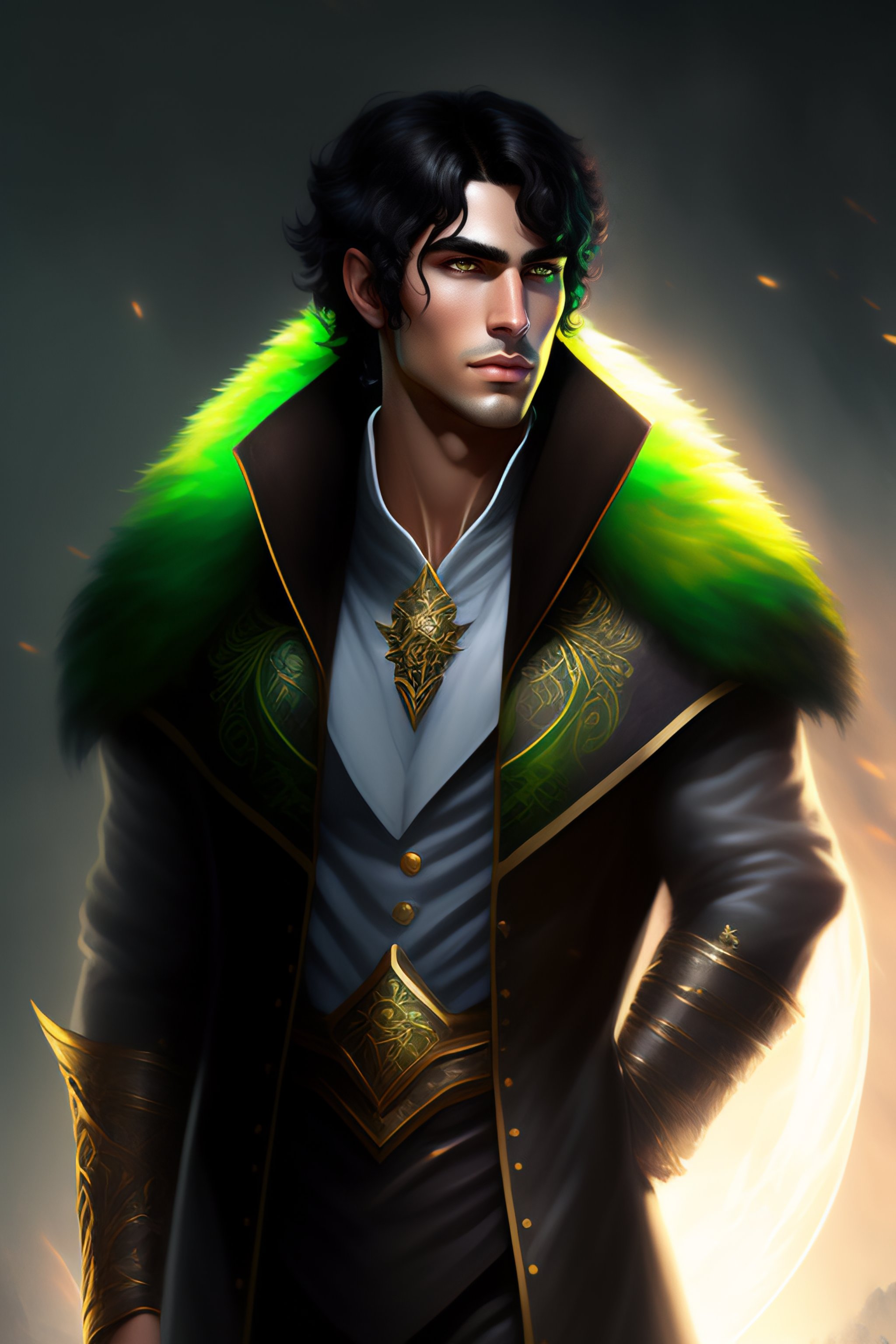 Lexica - Magic the gathering, Planeswalker, Black hair, Black and green ...
