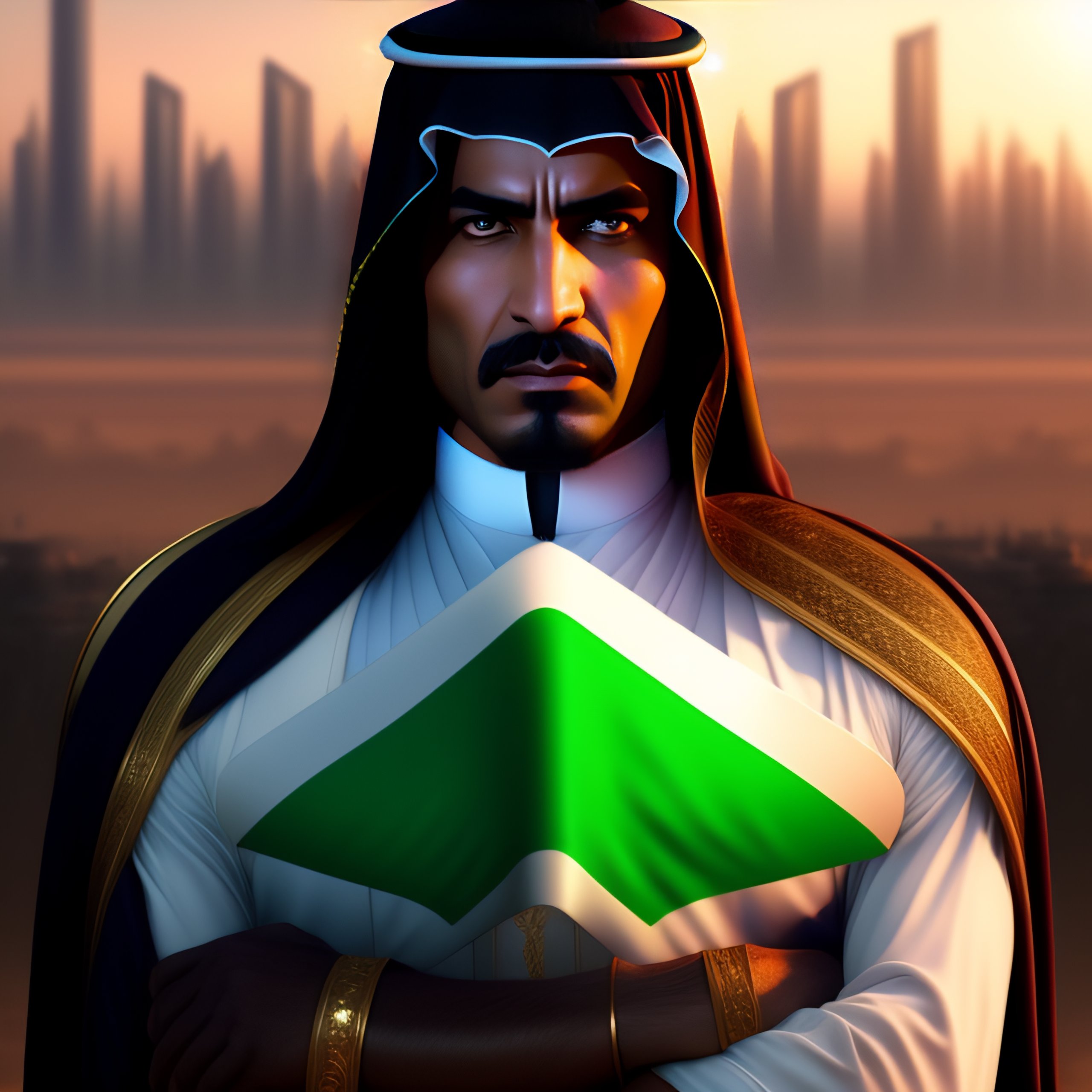 Lexica - Generate a high definition villain representing Saudi Arabia ...