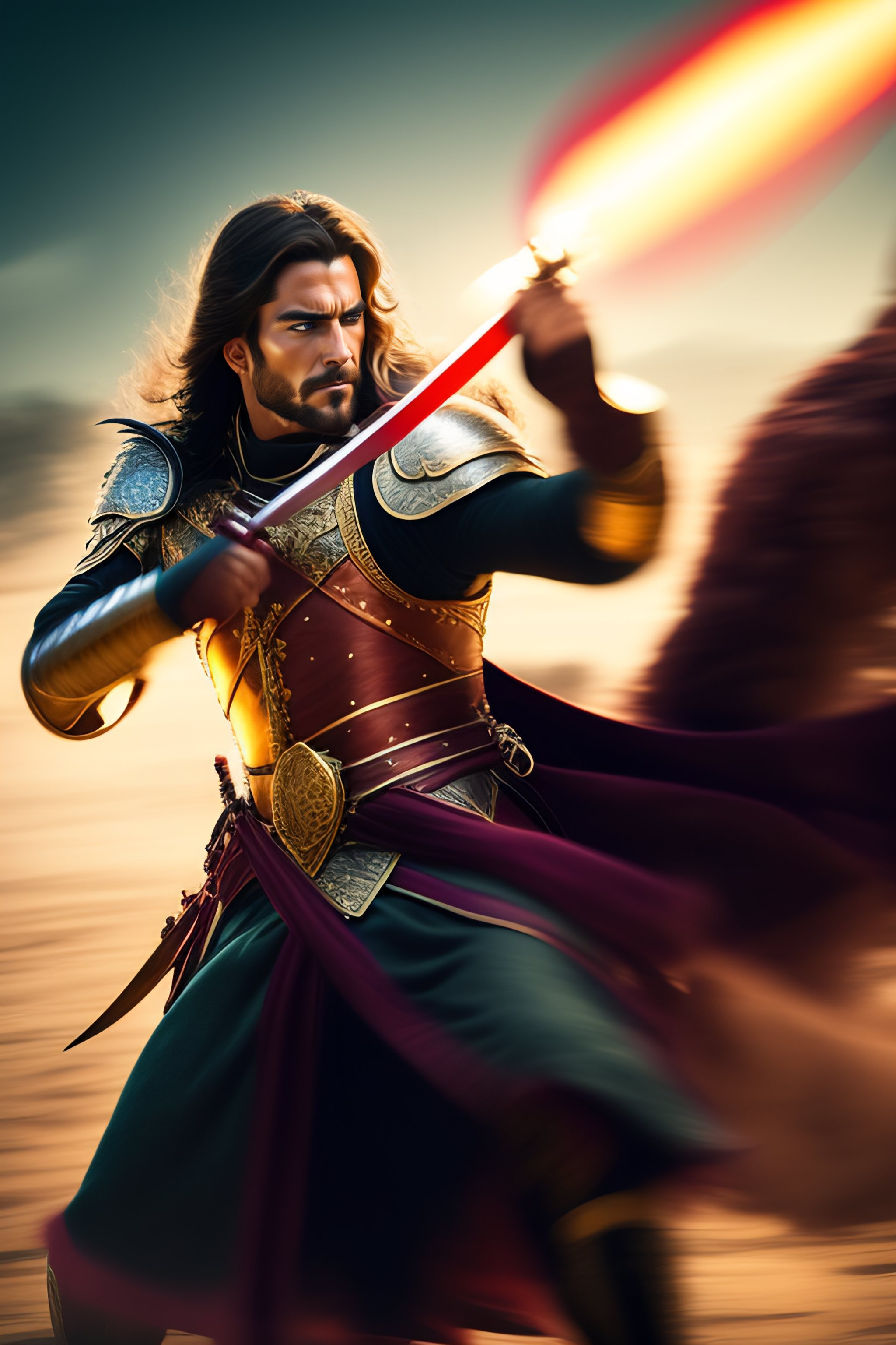 Lexica - Extreme motion blur, action scene, sword fight, explosion ...