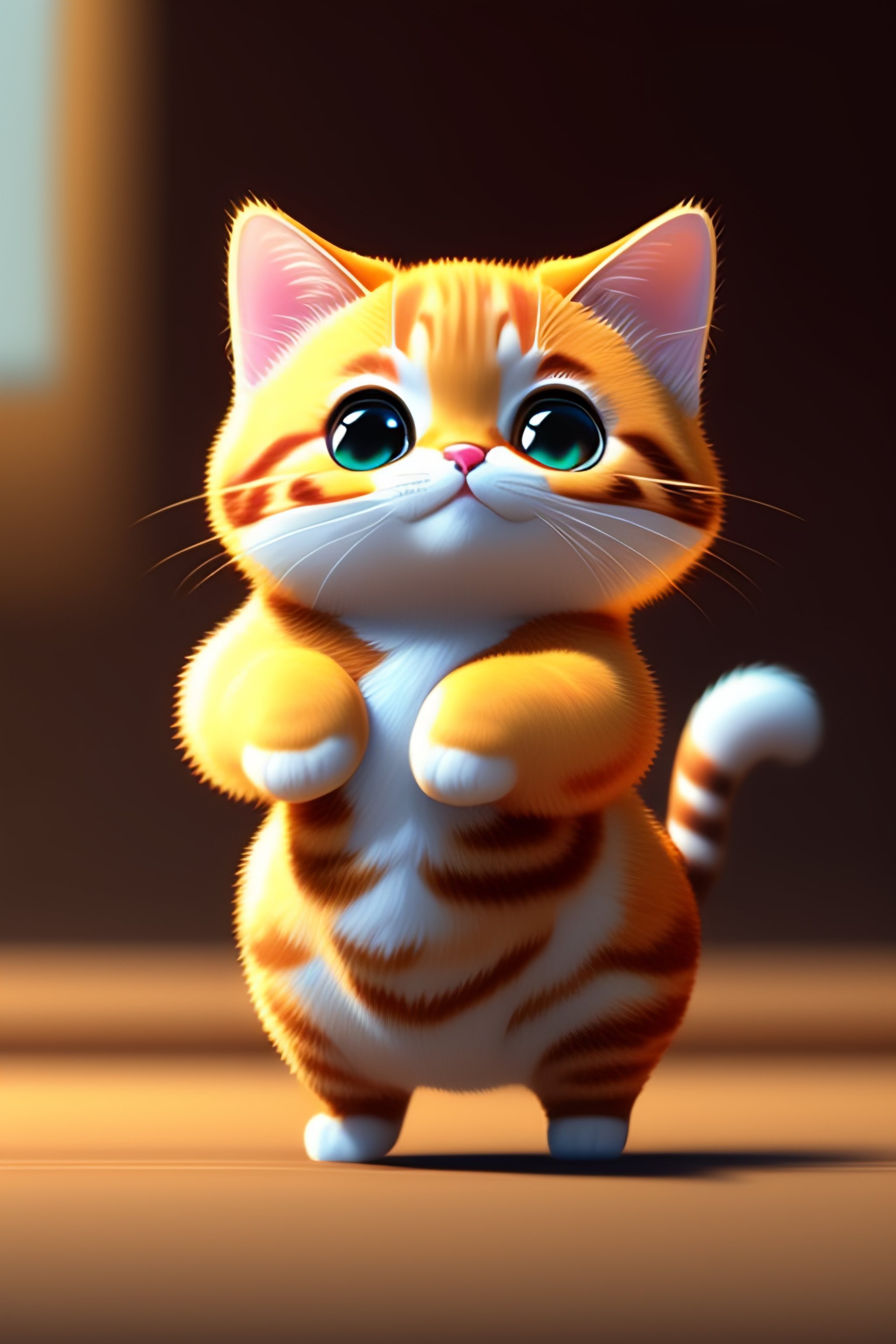Lexica - Cute chibi cat dancing