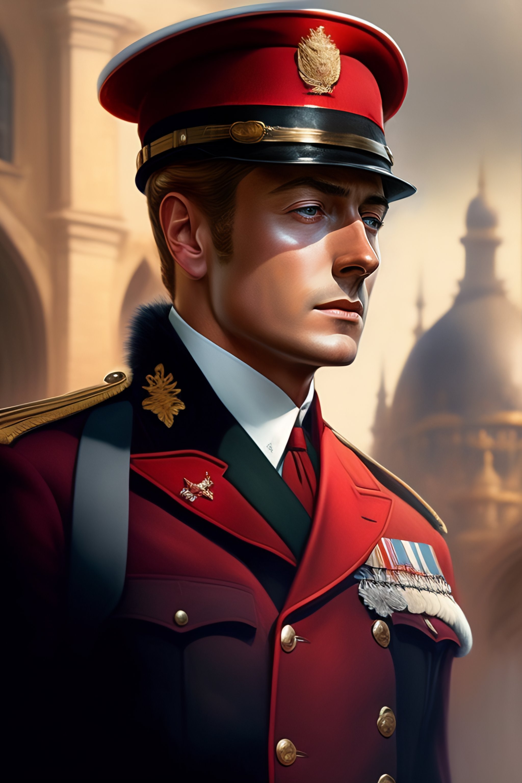 Lexica - Young michael caine with red british uniform and a pith helmet ...