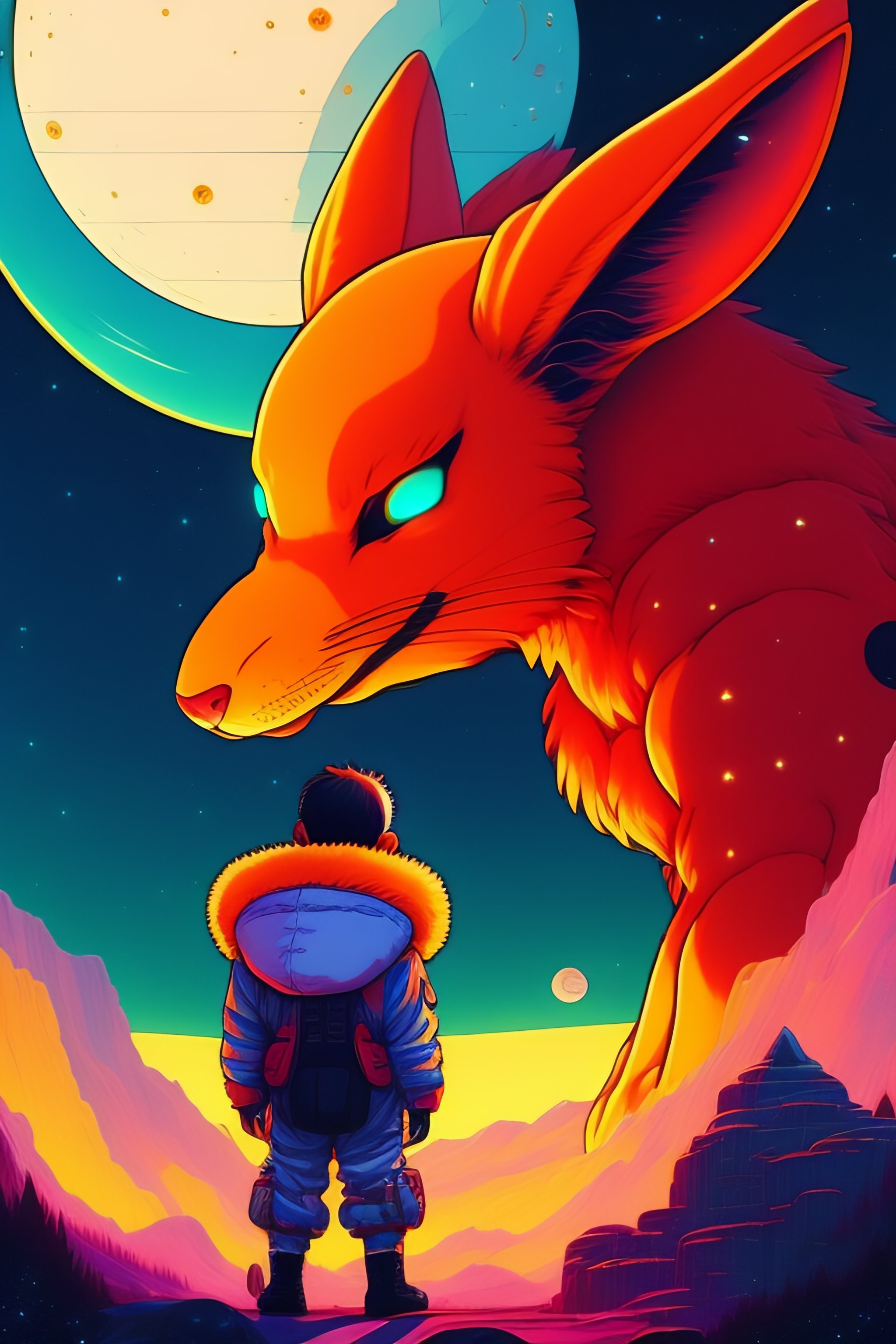 Lexica - Photo of fusion of a huge savage rabit monster with an alien ...