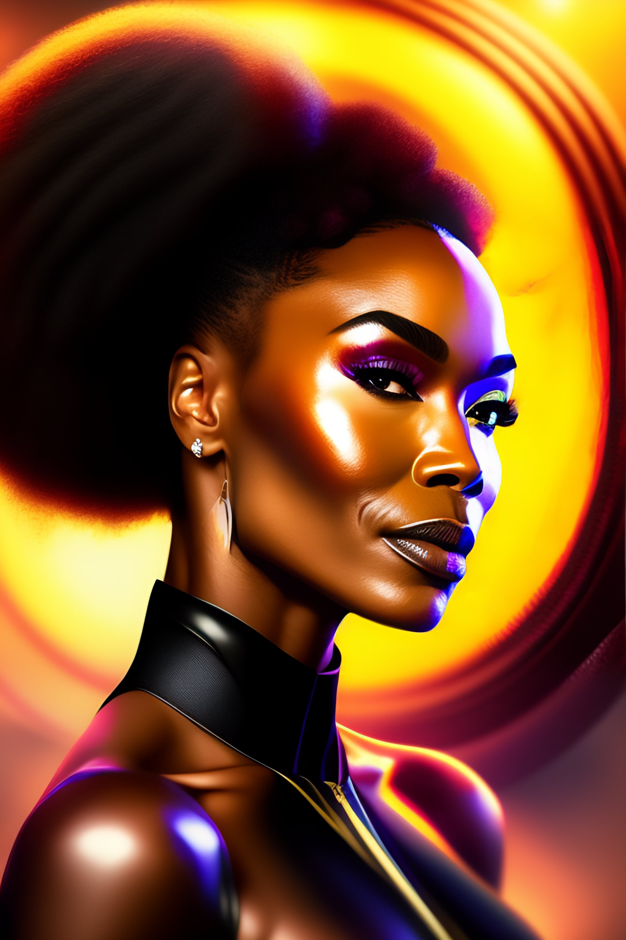 Lexica - Angela Bassett futuristic, fantasy art, extremely detailed ...