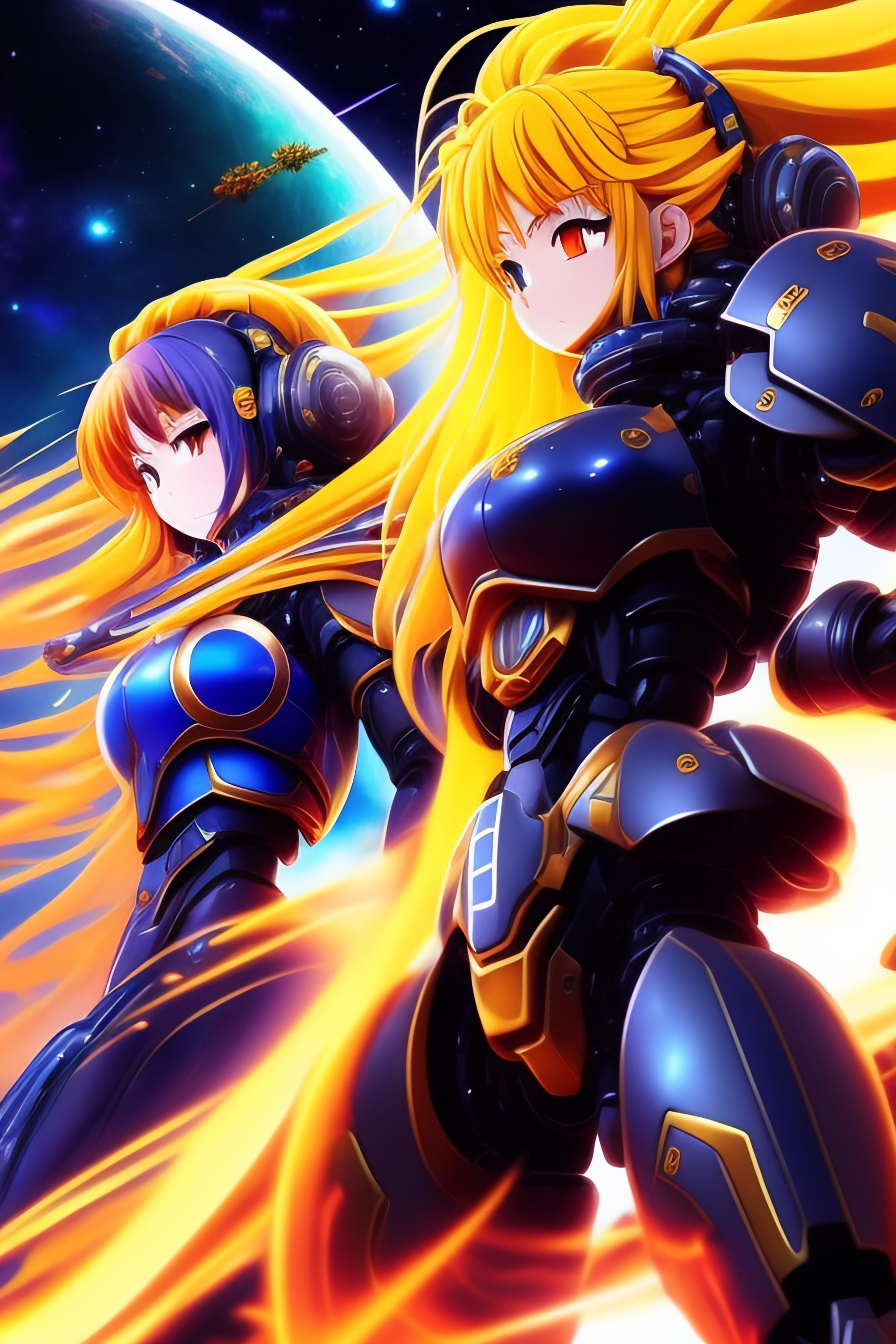 Lexica - Anime space bionicle fight