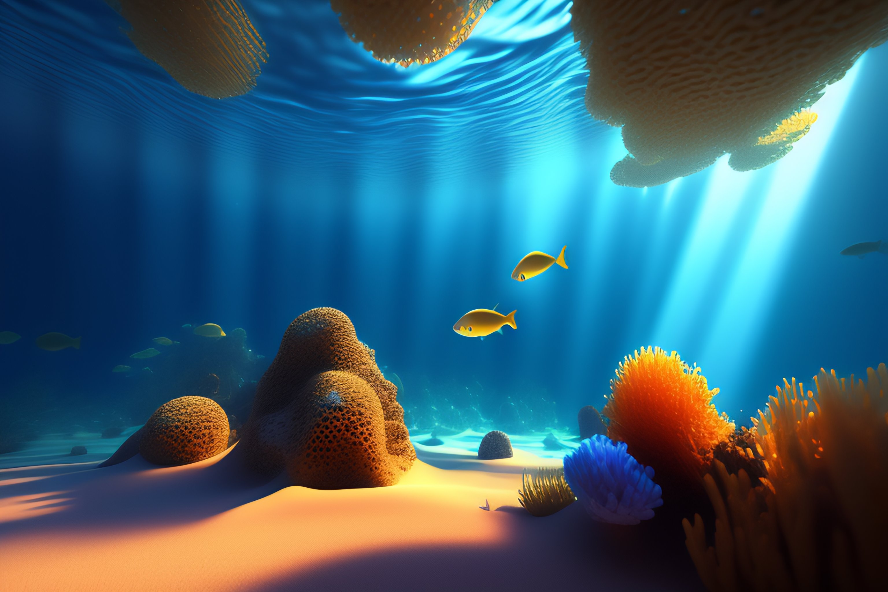 Lexica - Organic cellular molecular underwater environment with viruses ...