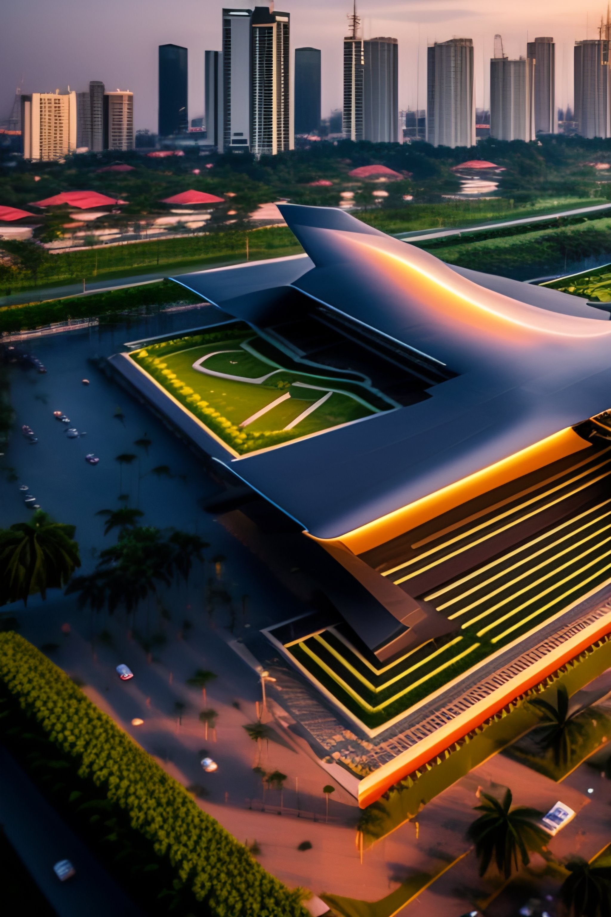 Lexica - Photo-realistic high-resolution aerial photograph of top ...