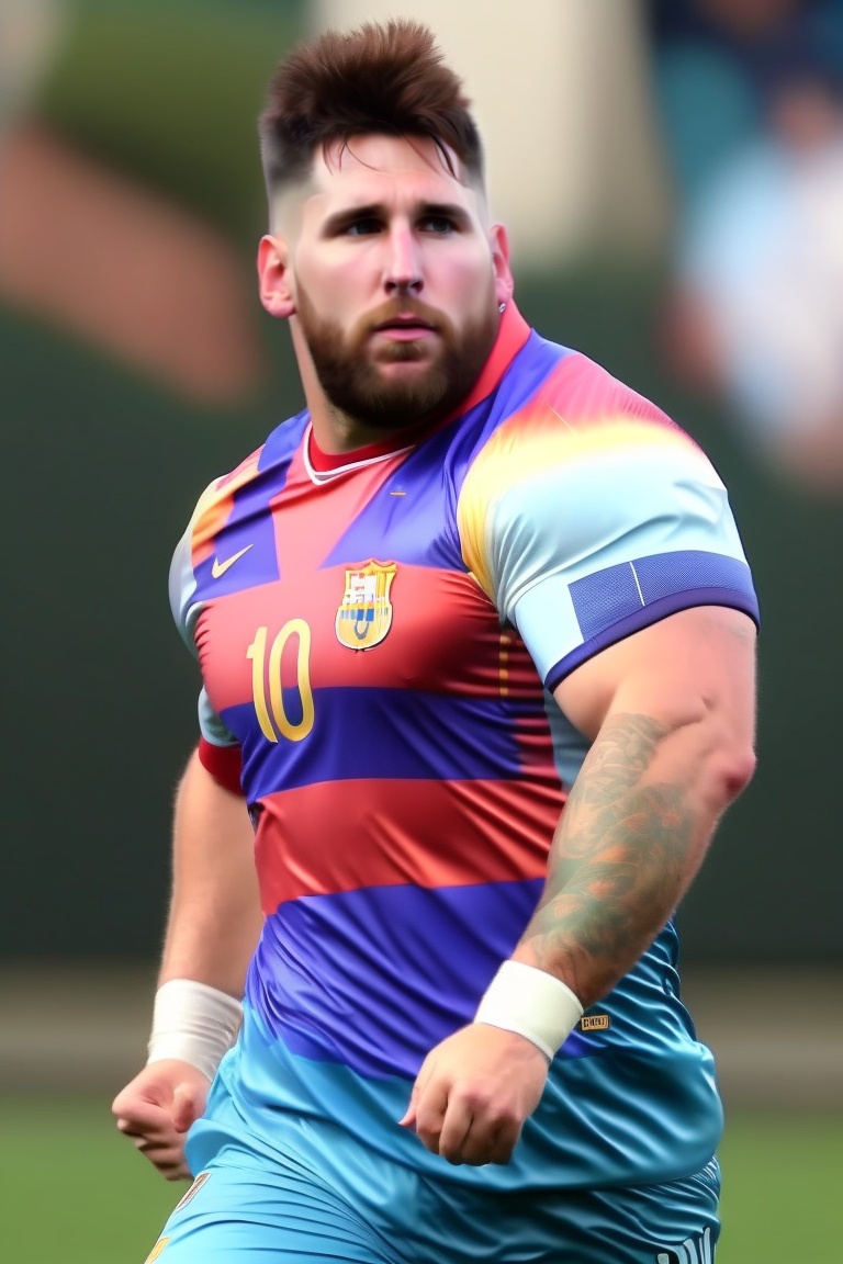 Lexica - Leonal messi got really fat , full body , hd