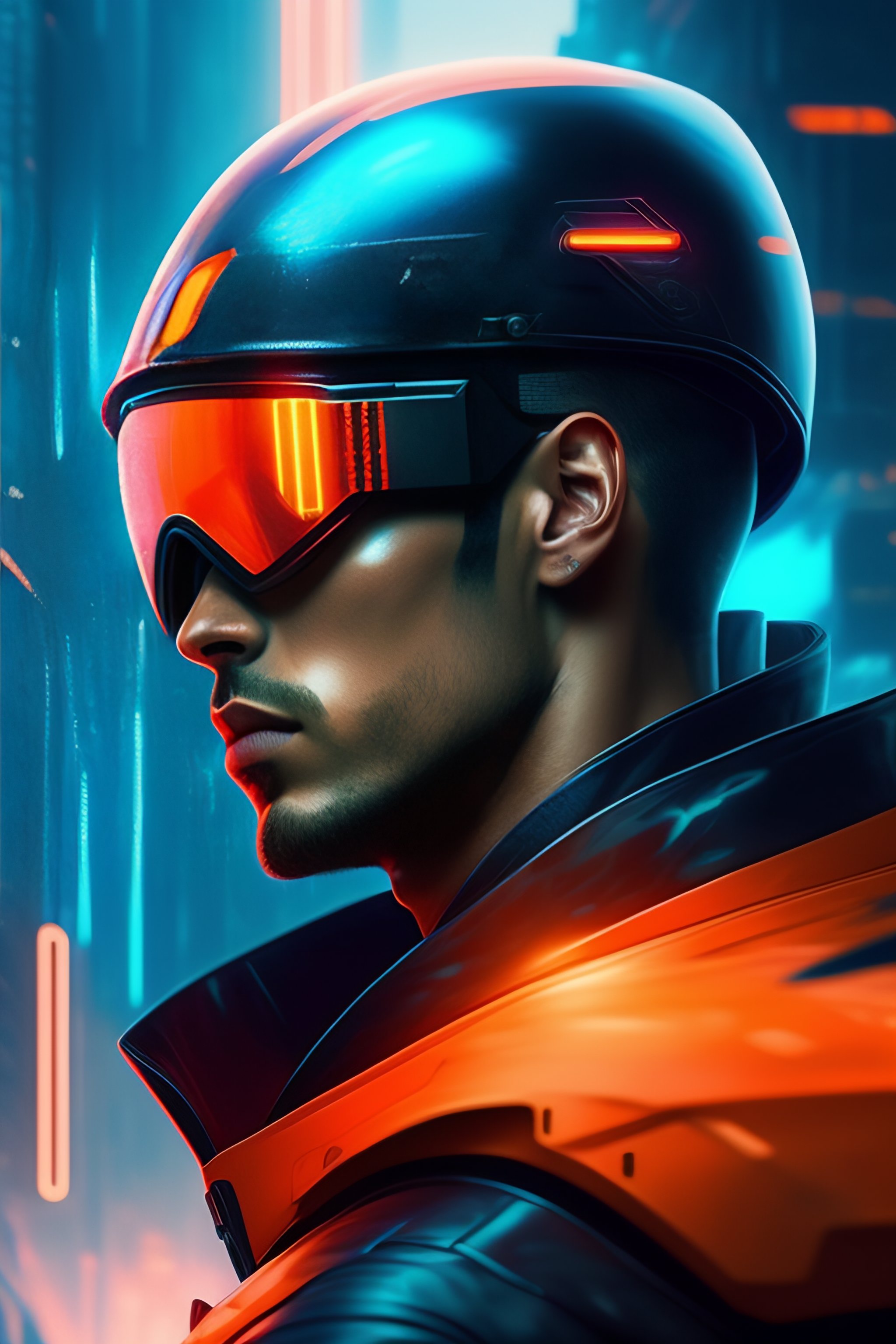Lexica - Theo james as cyclops, cyberpunk futuristic neon. by ismail ...