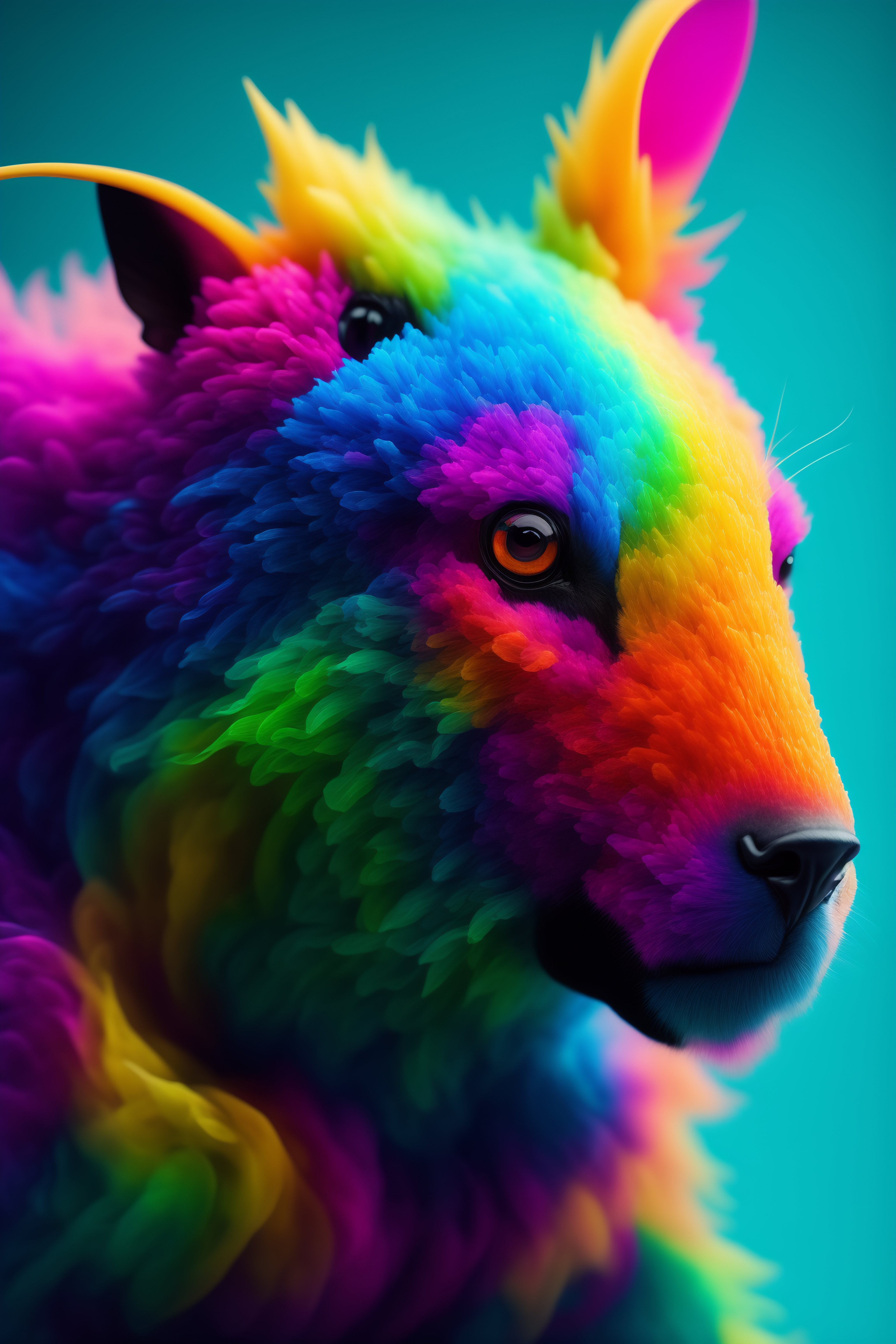 Lexica - A close-up of a colorful Pokemon inspired by underwater ink ...