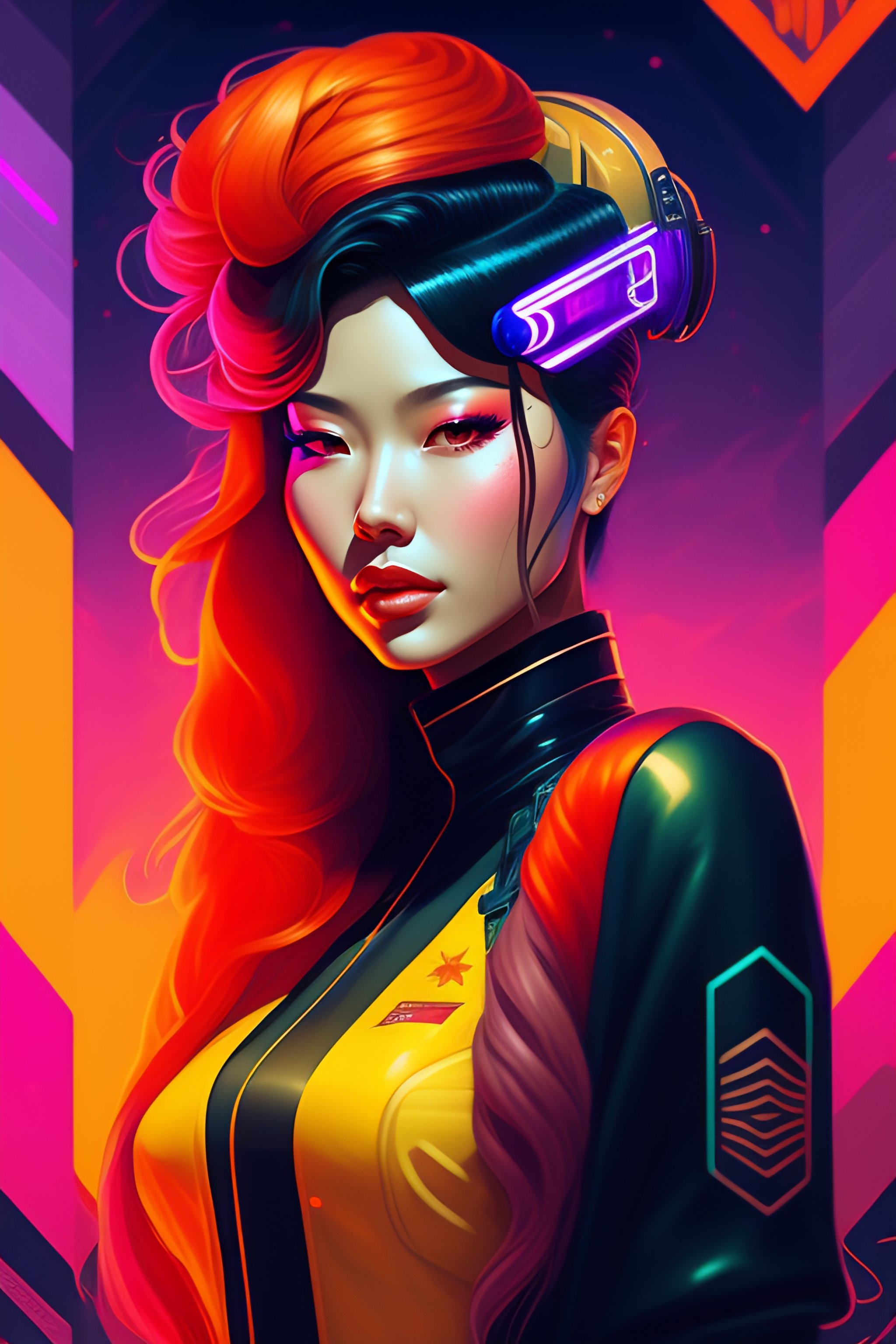 Lexica - A colorful comic noir star warsillustration painting of a ...