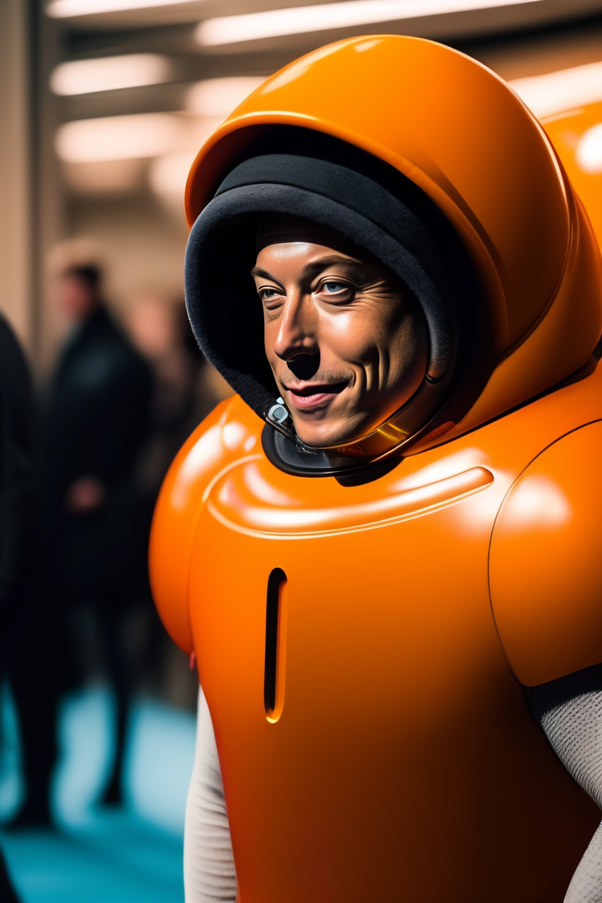 Lexica - Elon musk dressed as teletubbie