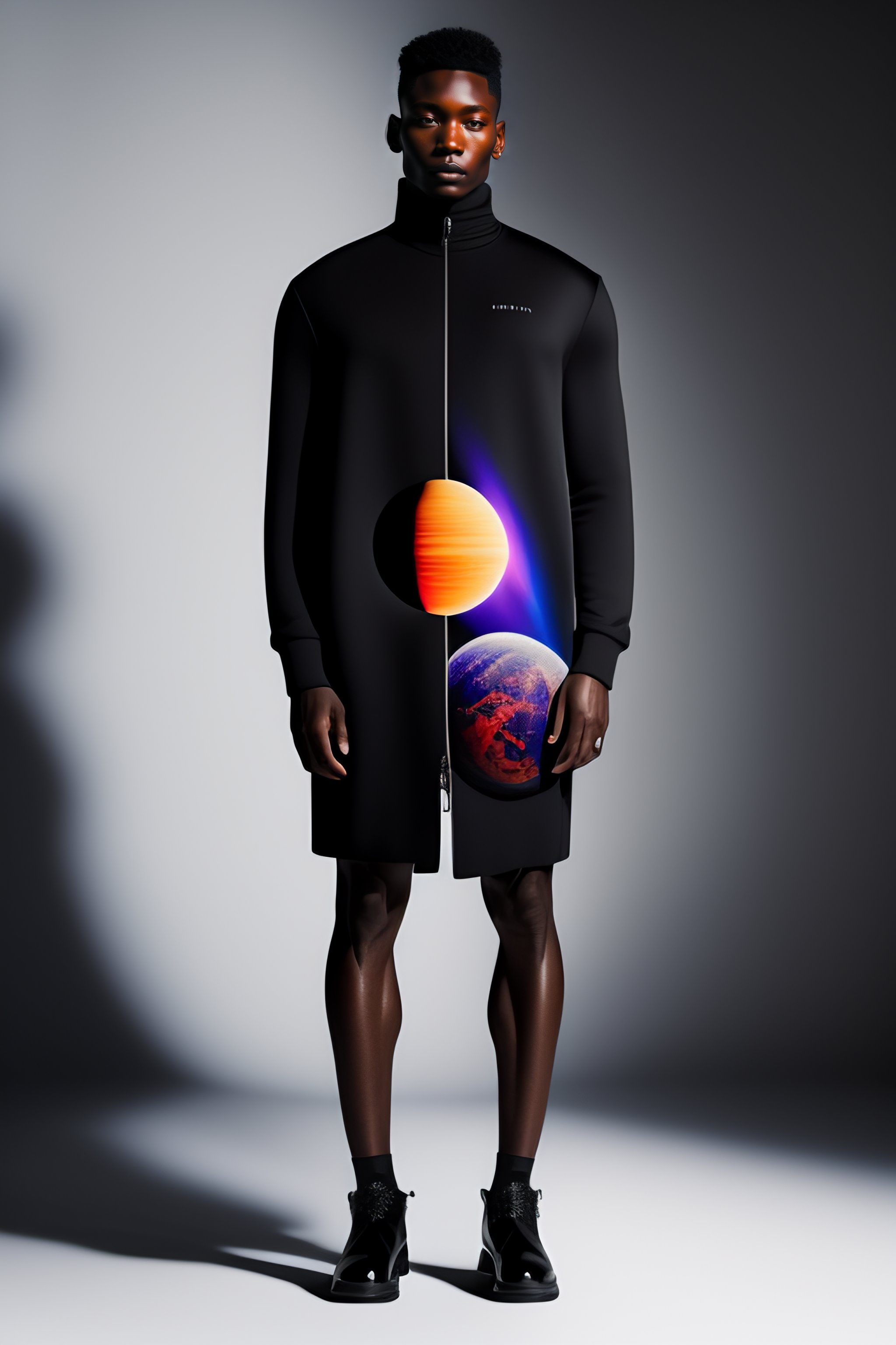 Lexica - Full body view of 2023 vantablack annual FASHION , eternal ...