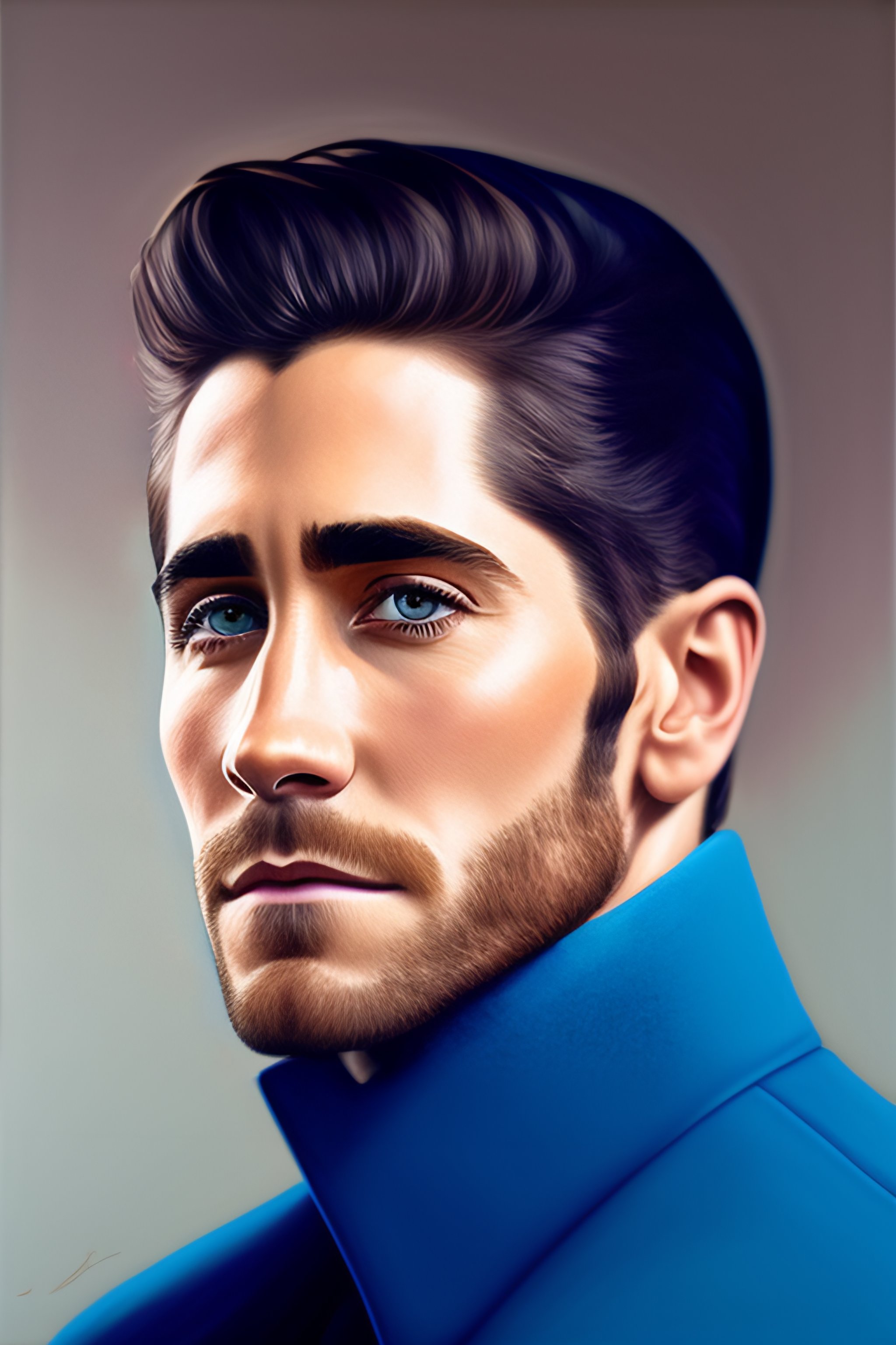 Lexica - A full-length portrait of Jake Gyllenhaal clean shaven by ...