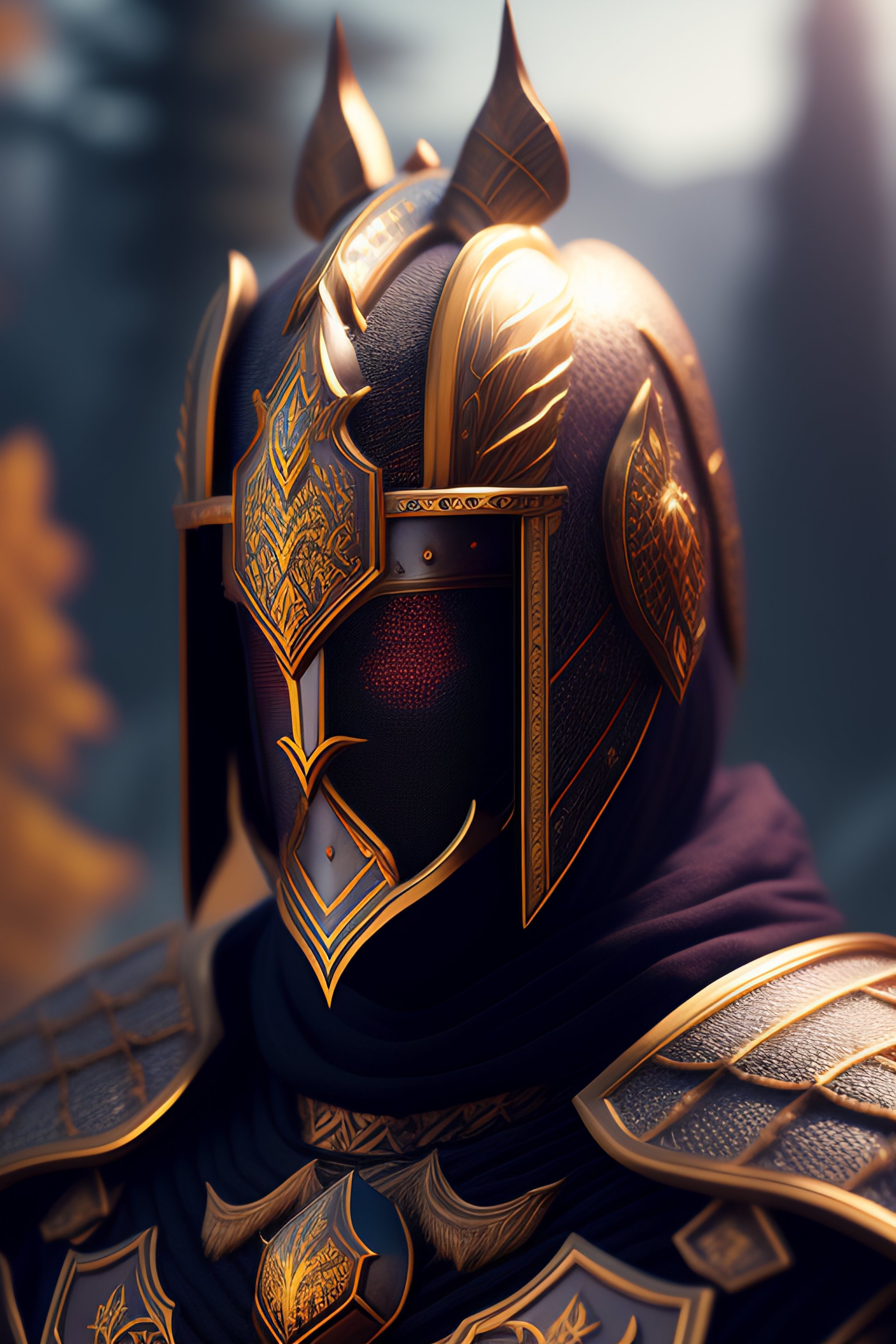 Lexica - Knight warrior helmet skyrim mask illustration character ...