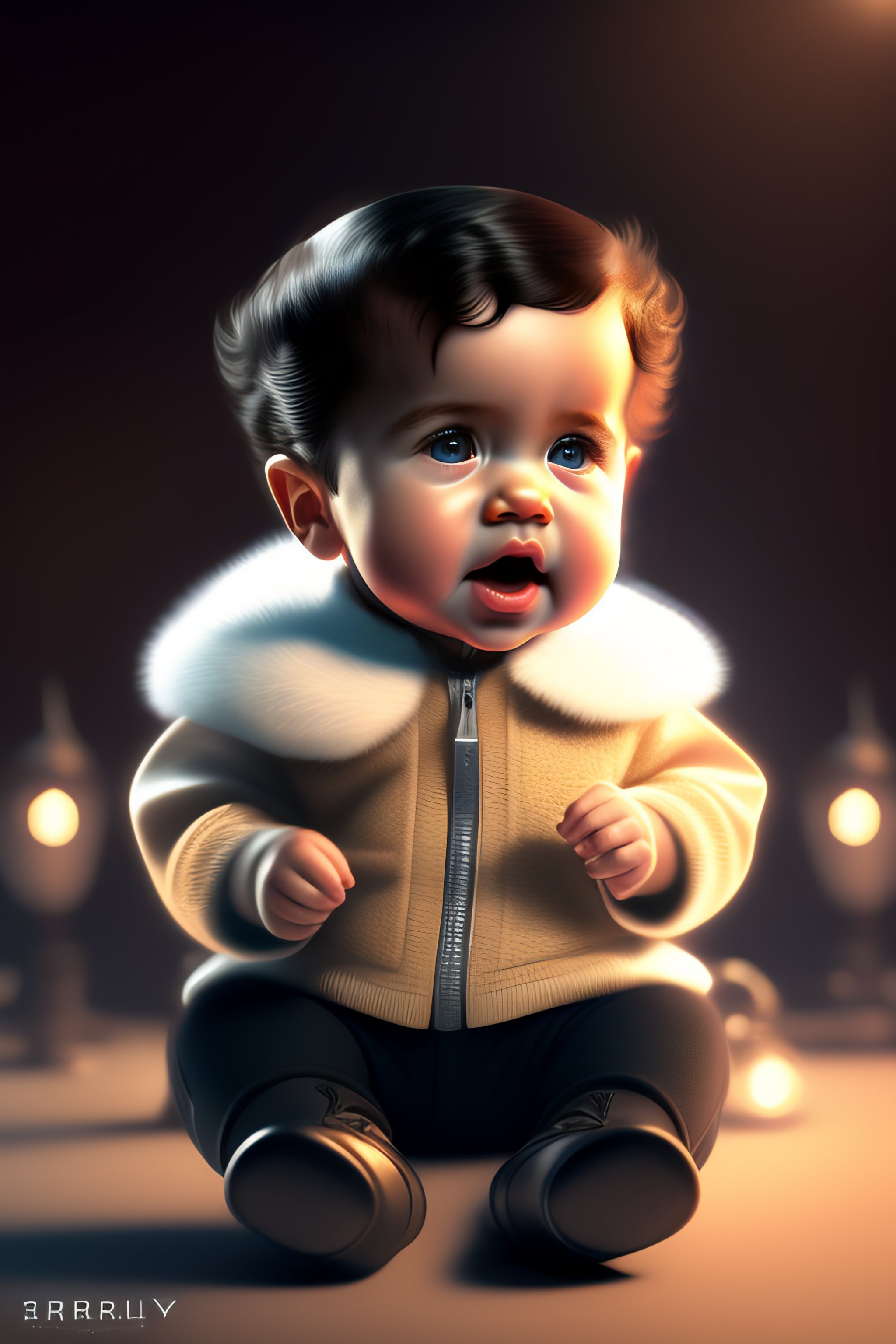 Lexica - Baby elvis presley singing, render, rembrandt, cgsociety ...