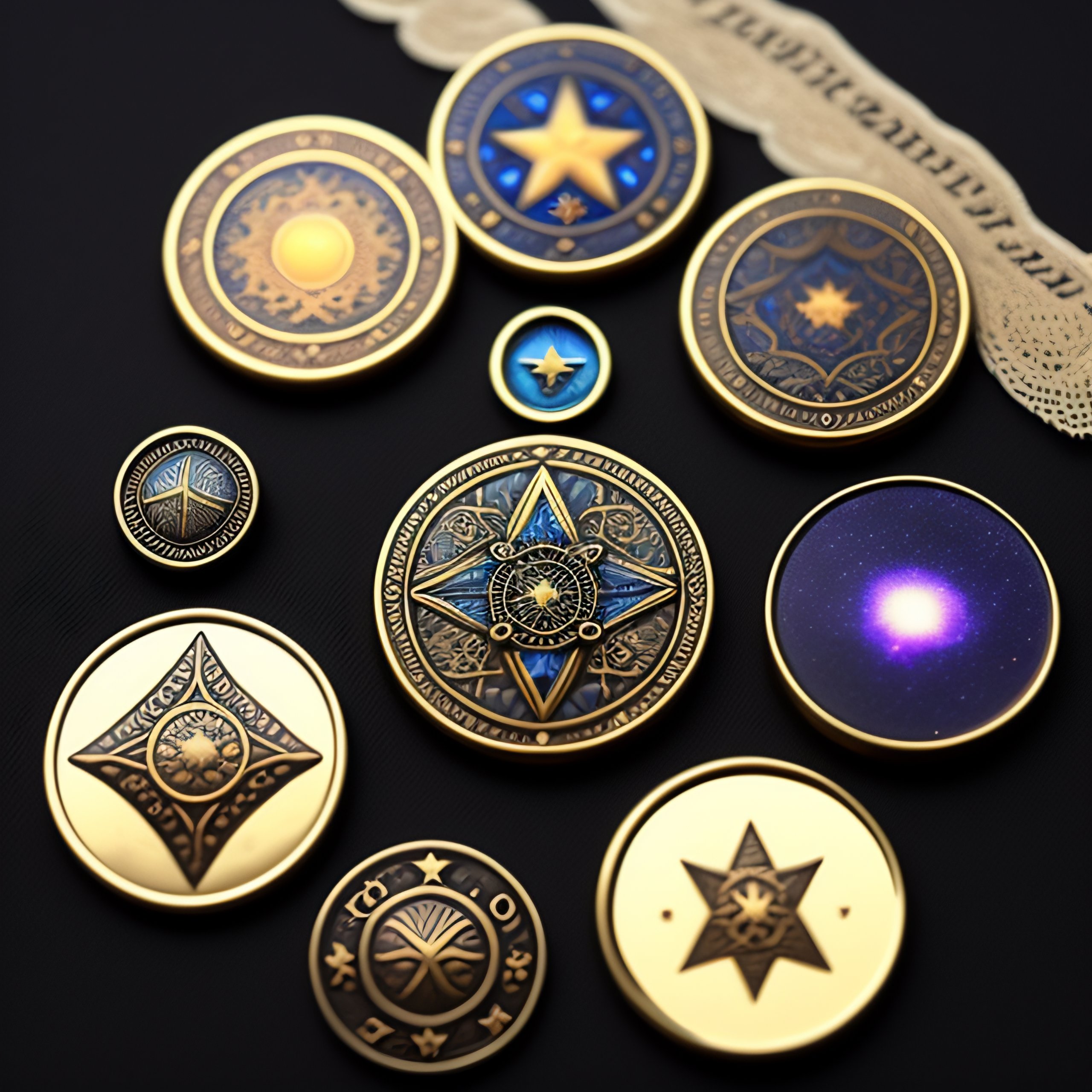 Lexica - Coins tarot Arcane Divination Esoteric Realistic magic natural ...