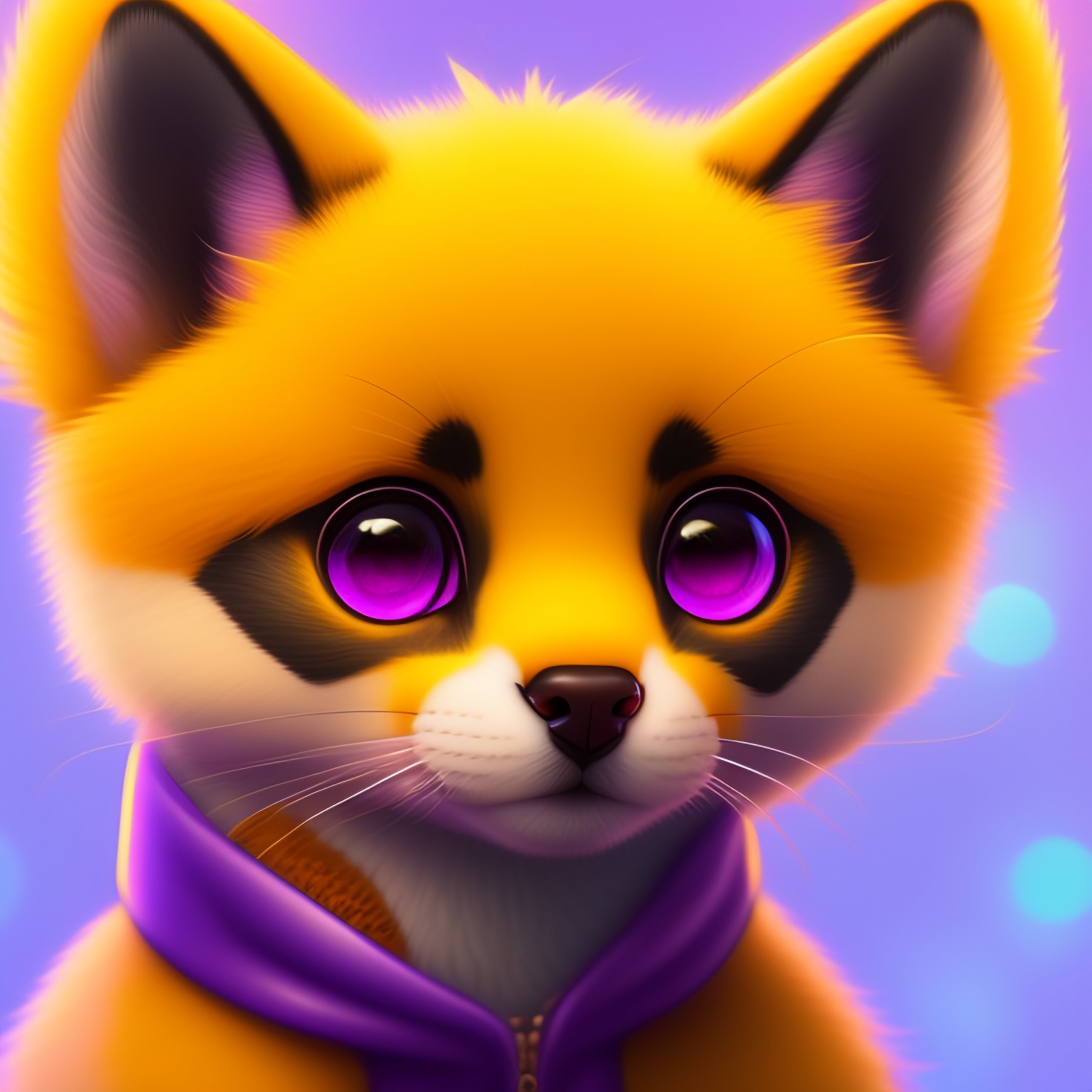 Lexica - A furry with lavender and yellow fur digital art cute anime ...