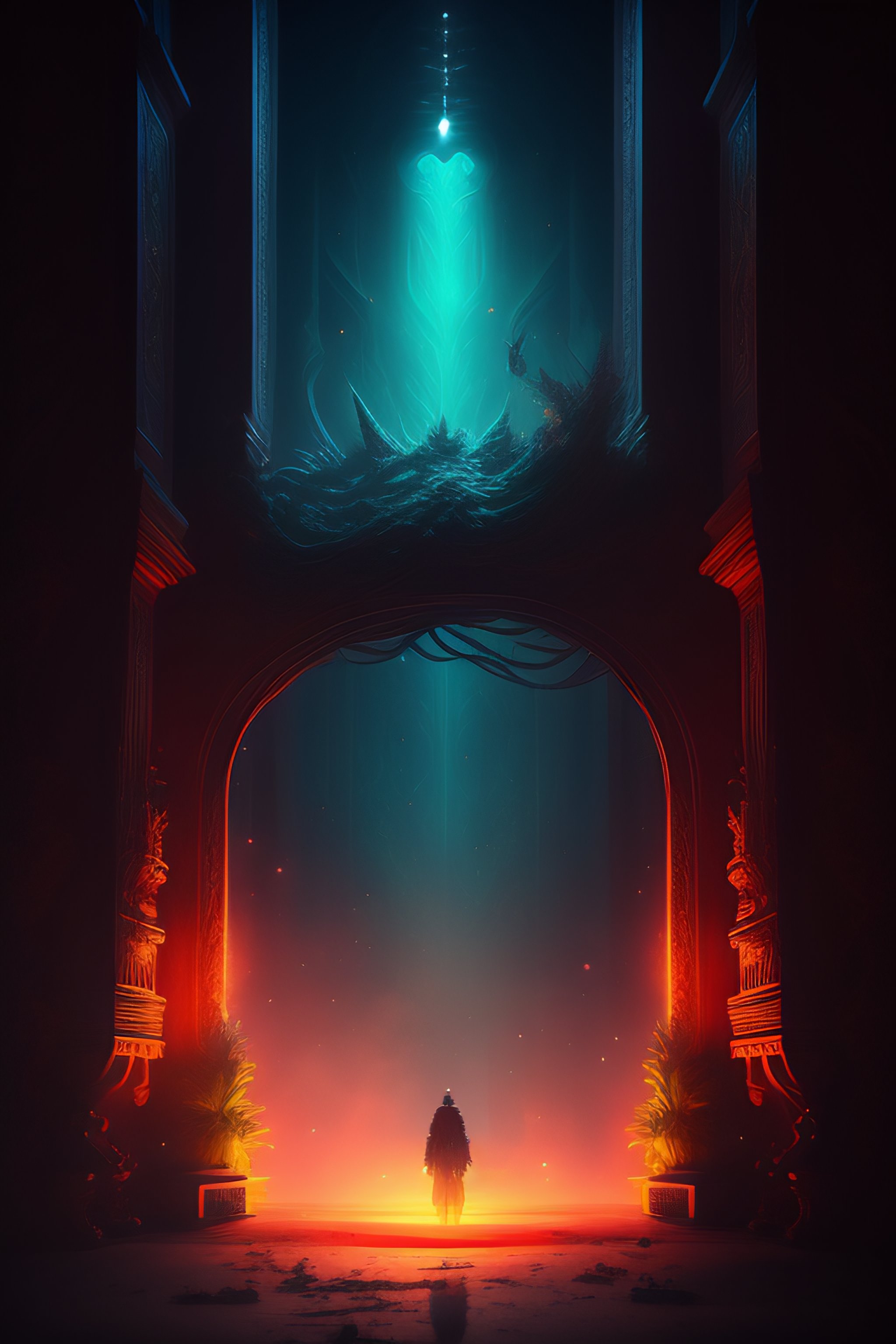 Lexica - Monster inside a liminal space of nightmares, dynamic lighting ...