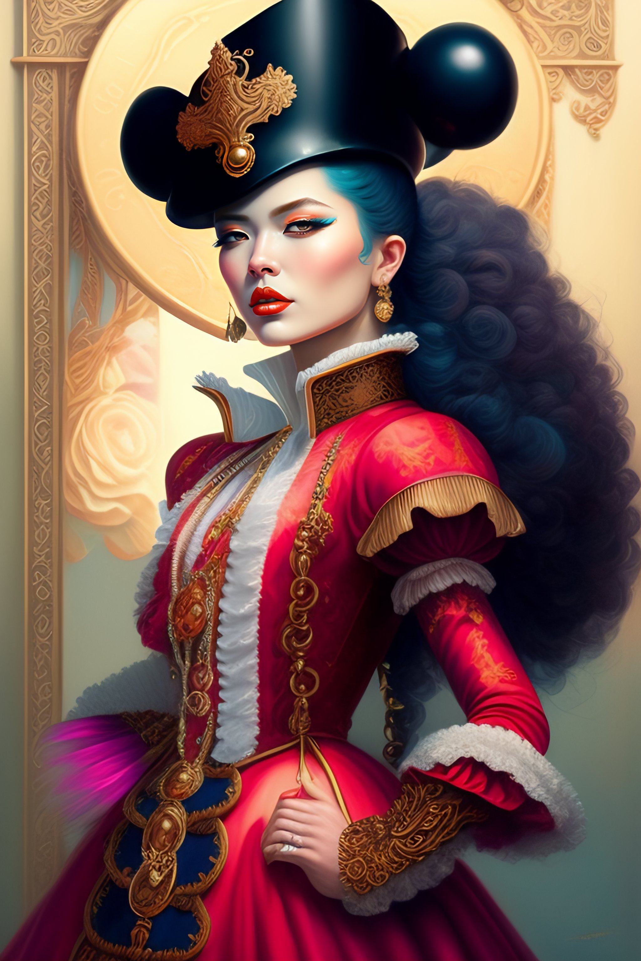 Lexica - Surreal popeye the sailor strong man punk rococo fashion ...