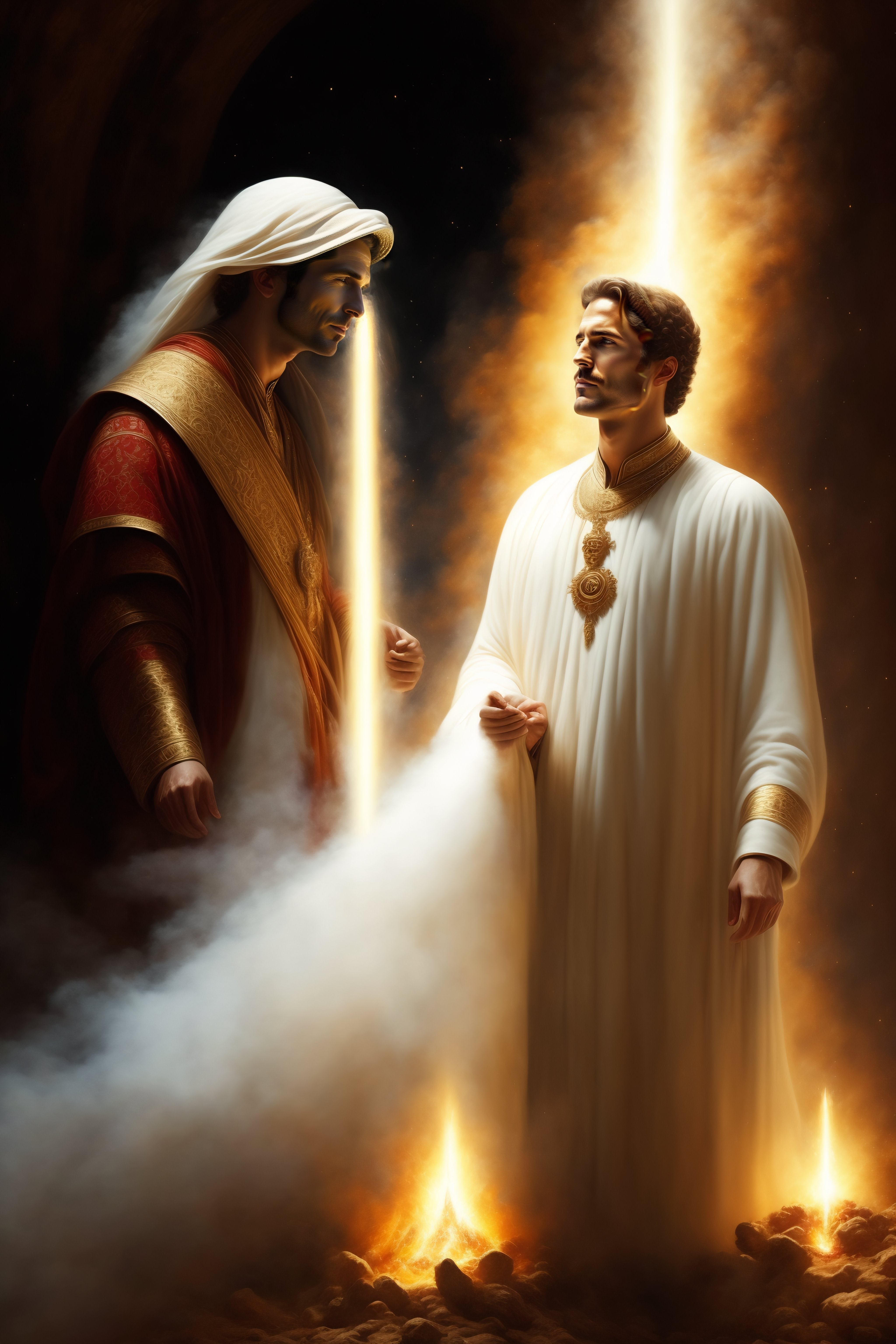 Lexica - White man turns into god