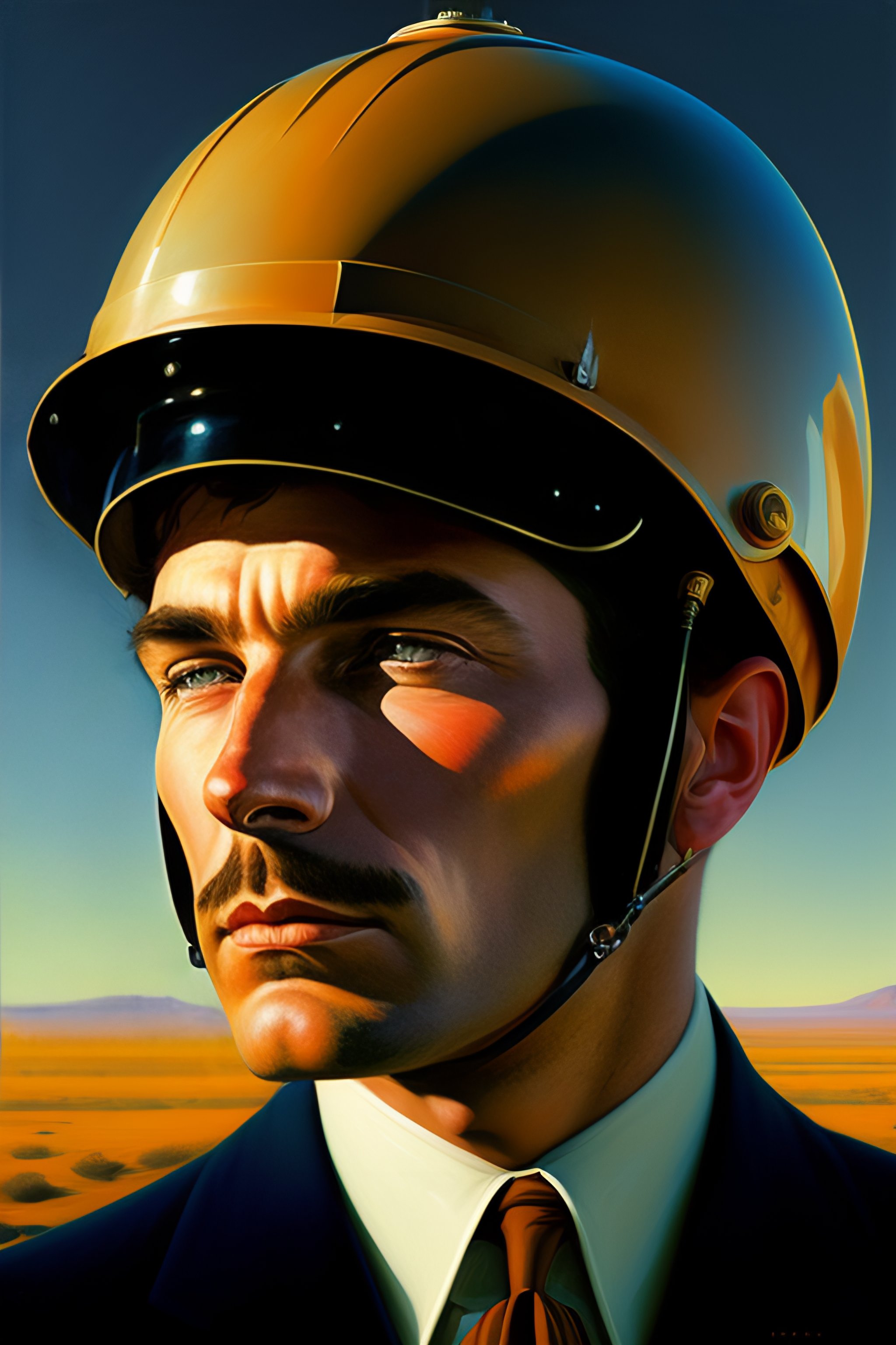 Lexica - Portrait of an engineer with helmet, very coherent, painted by ...