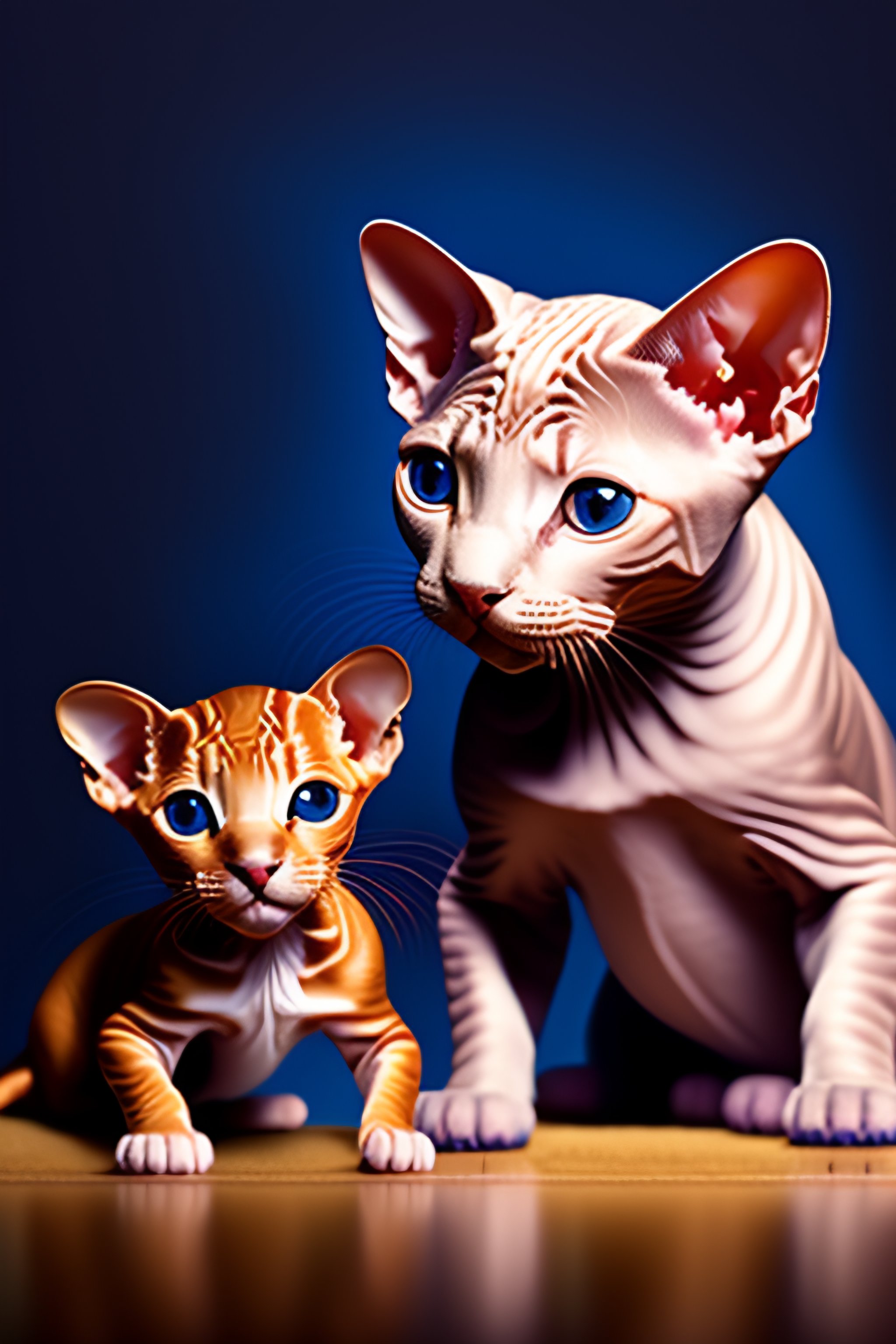 Lexica - Sphynx kitten eating chocolate , sphynx kitten is in the room ...