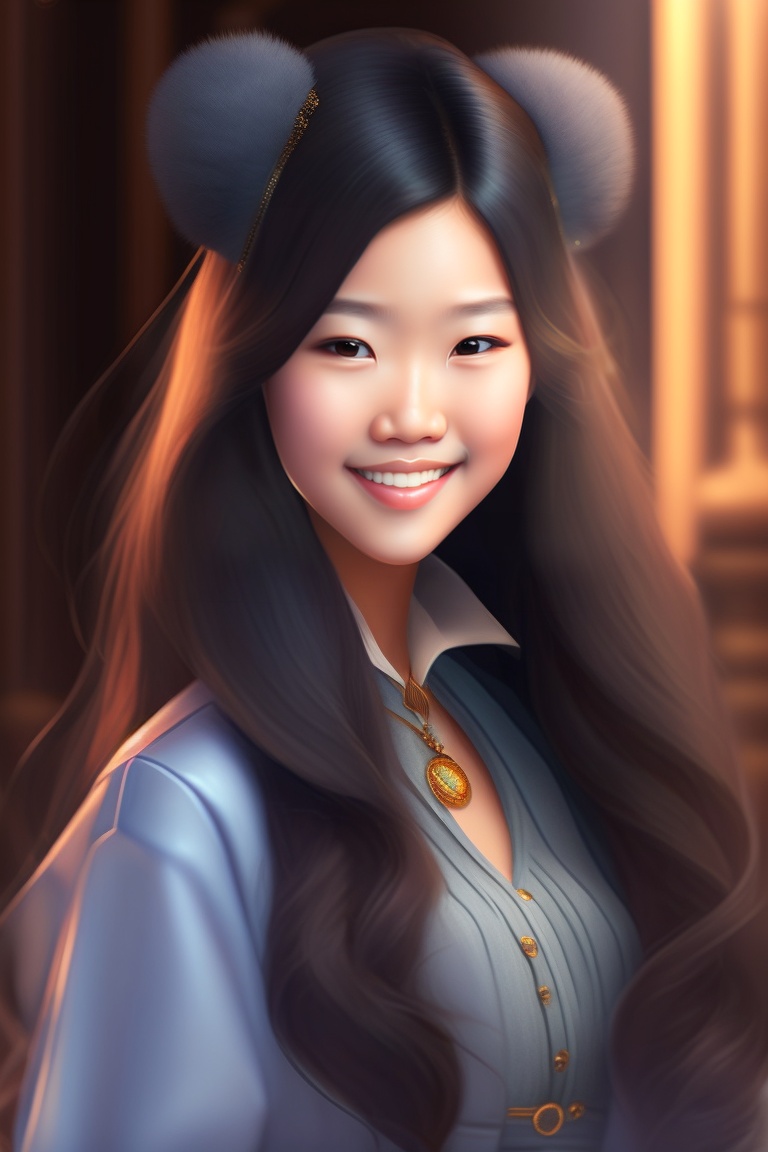 Lexica - Beautiful asian girl. Charming, attitude, cute face, nice smile,