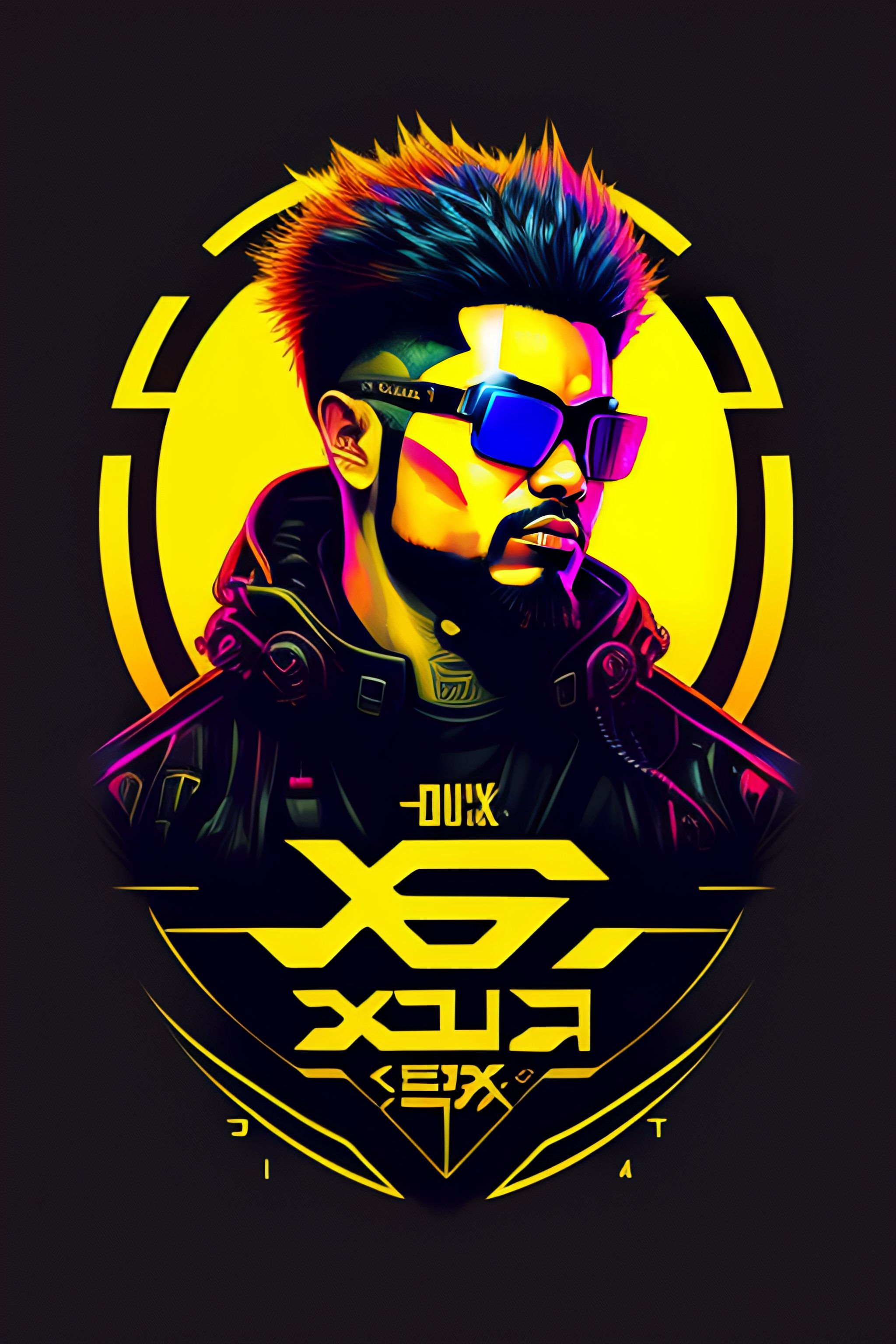 Lexica - Cyberpunk deus ex cyborg logo by yoh yoshinari t shirt design ...
