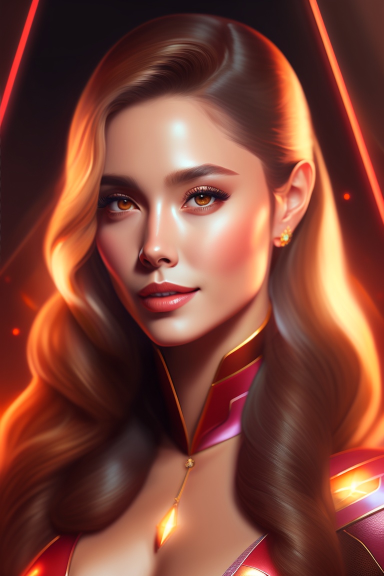 Lexica - Portrait of modern darna, elizabeth olsen, intricate, elegant ...