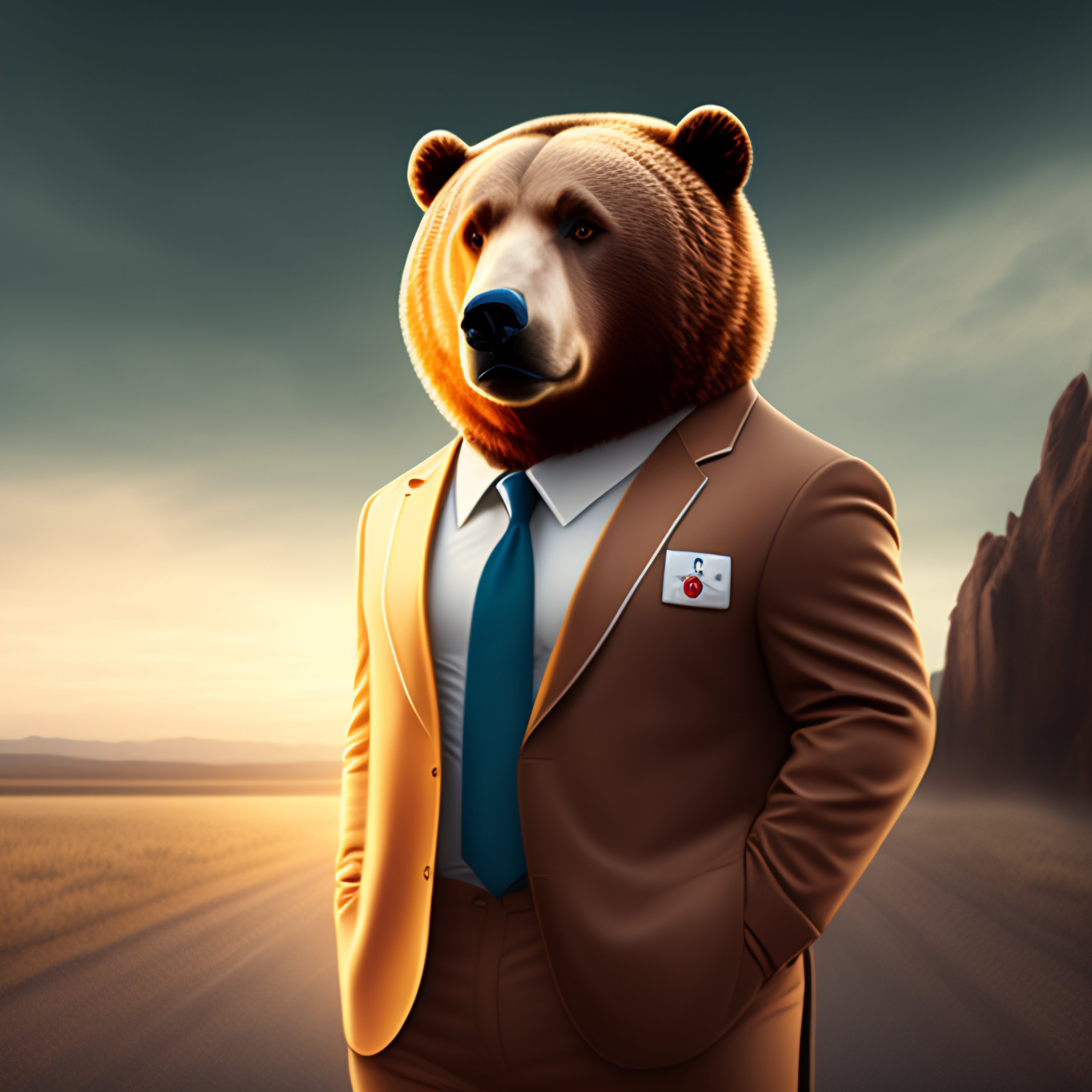 Lexica - An anthropomorphic bear in a doctor's suit