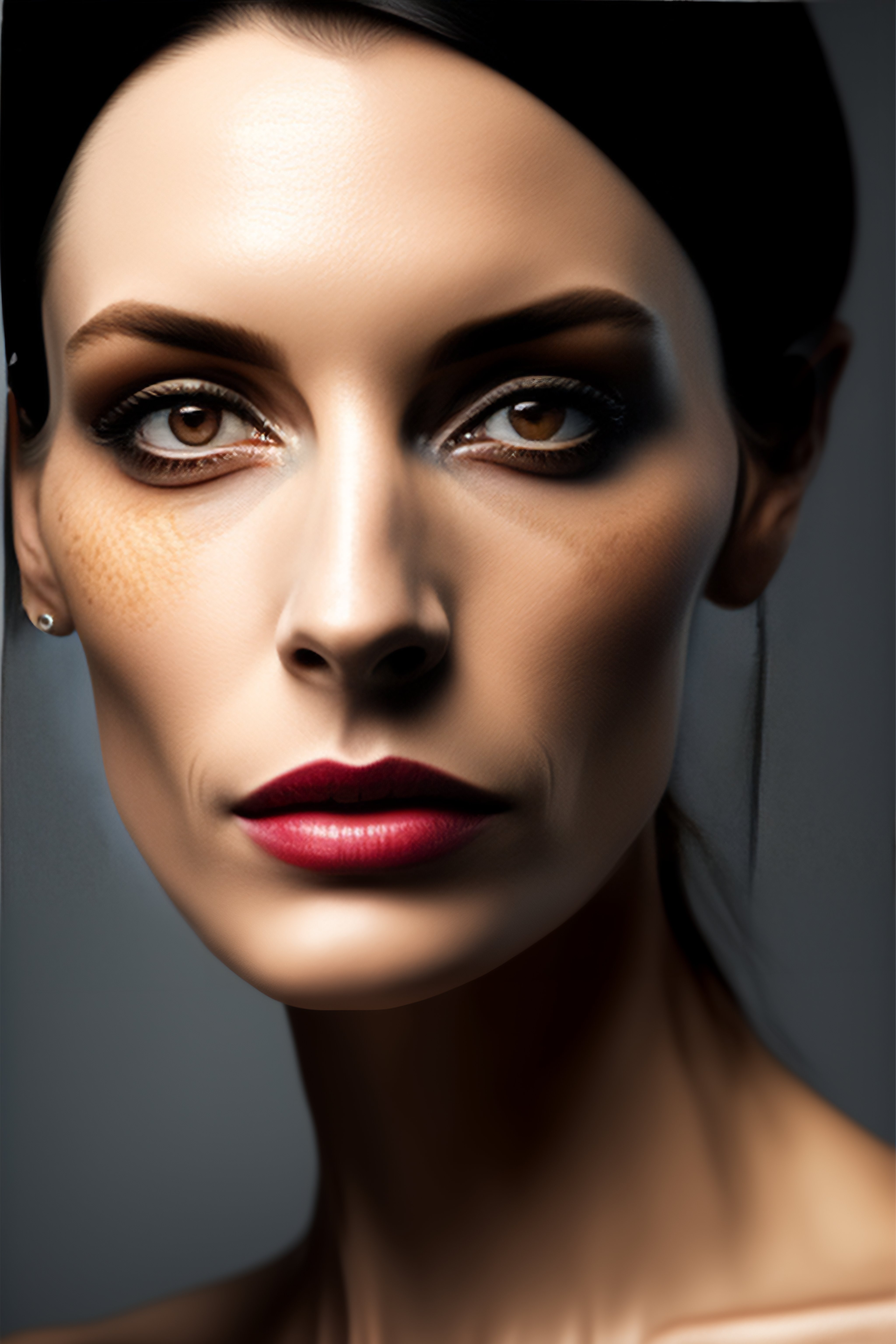 Lexica - Scary skinny tall pale woman with scars on her face, with ...