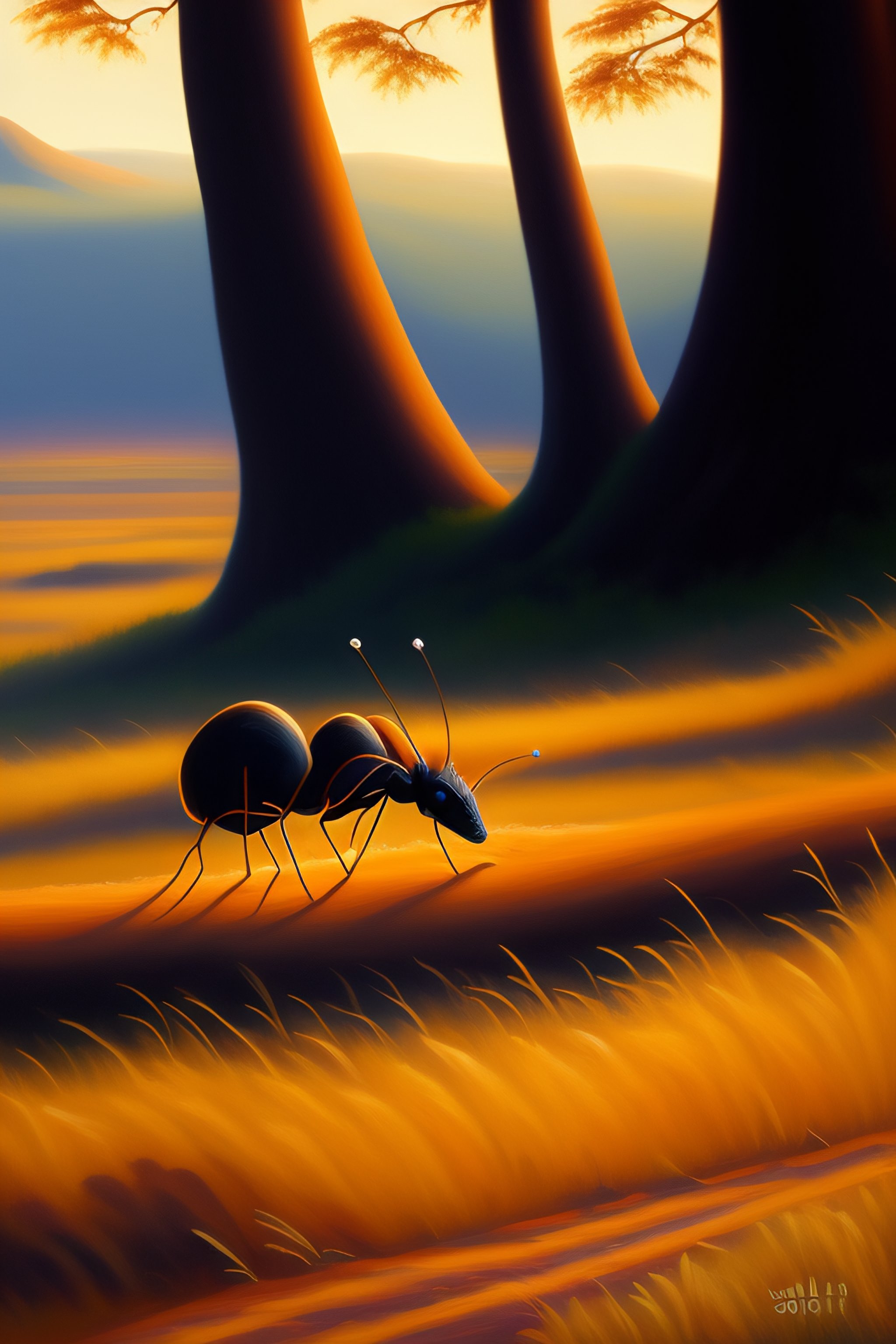 Lexica - Safari ant painting