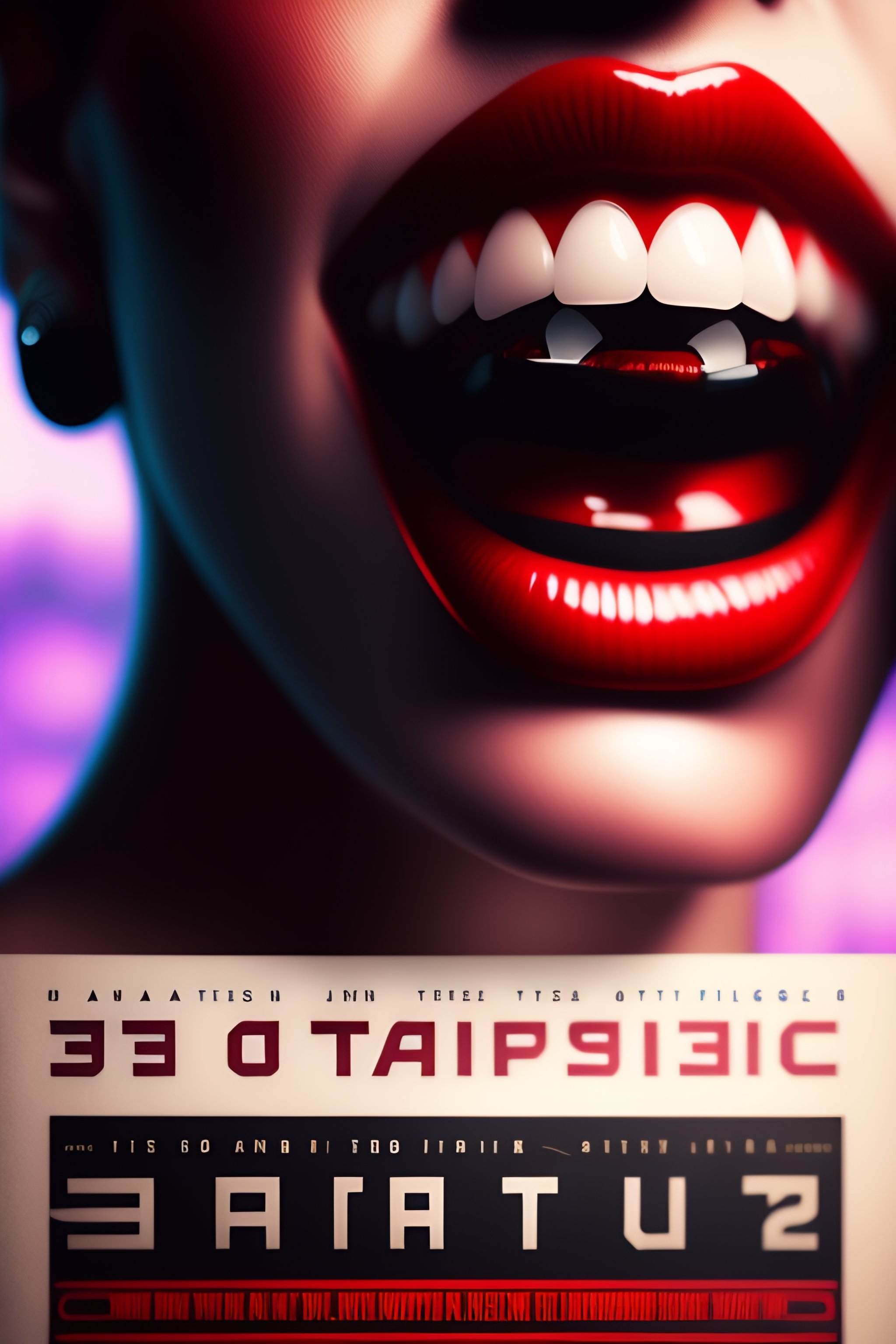 Lexica - Picture of a mouth, beautiful Vampire fangs out of mouth ...