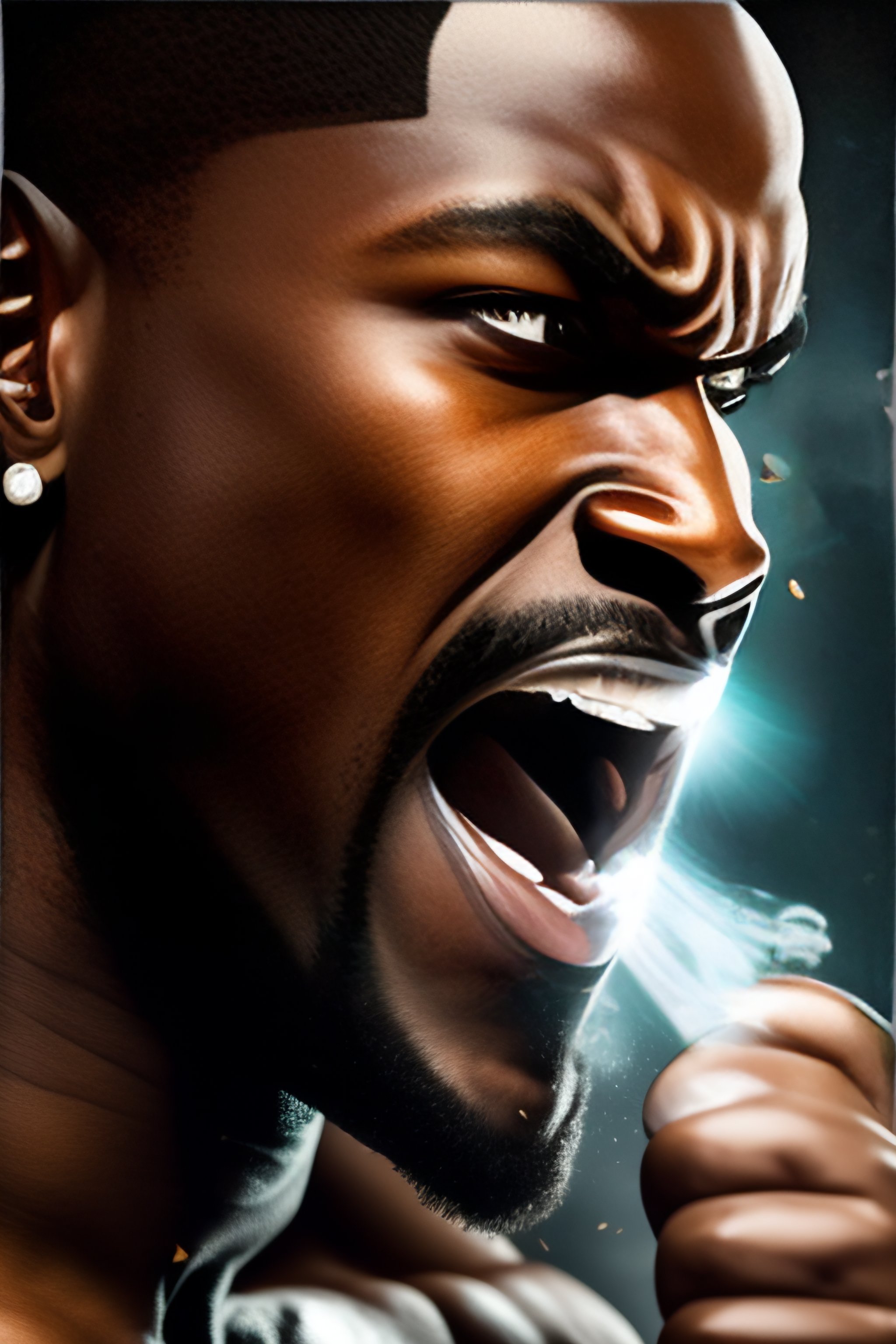 Lexica - A fist with broken chain smash face