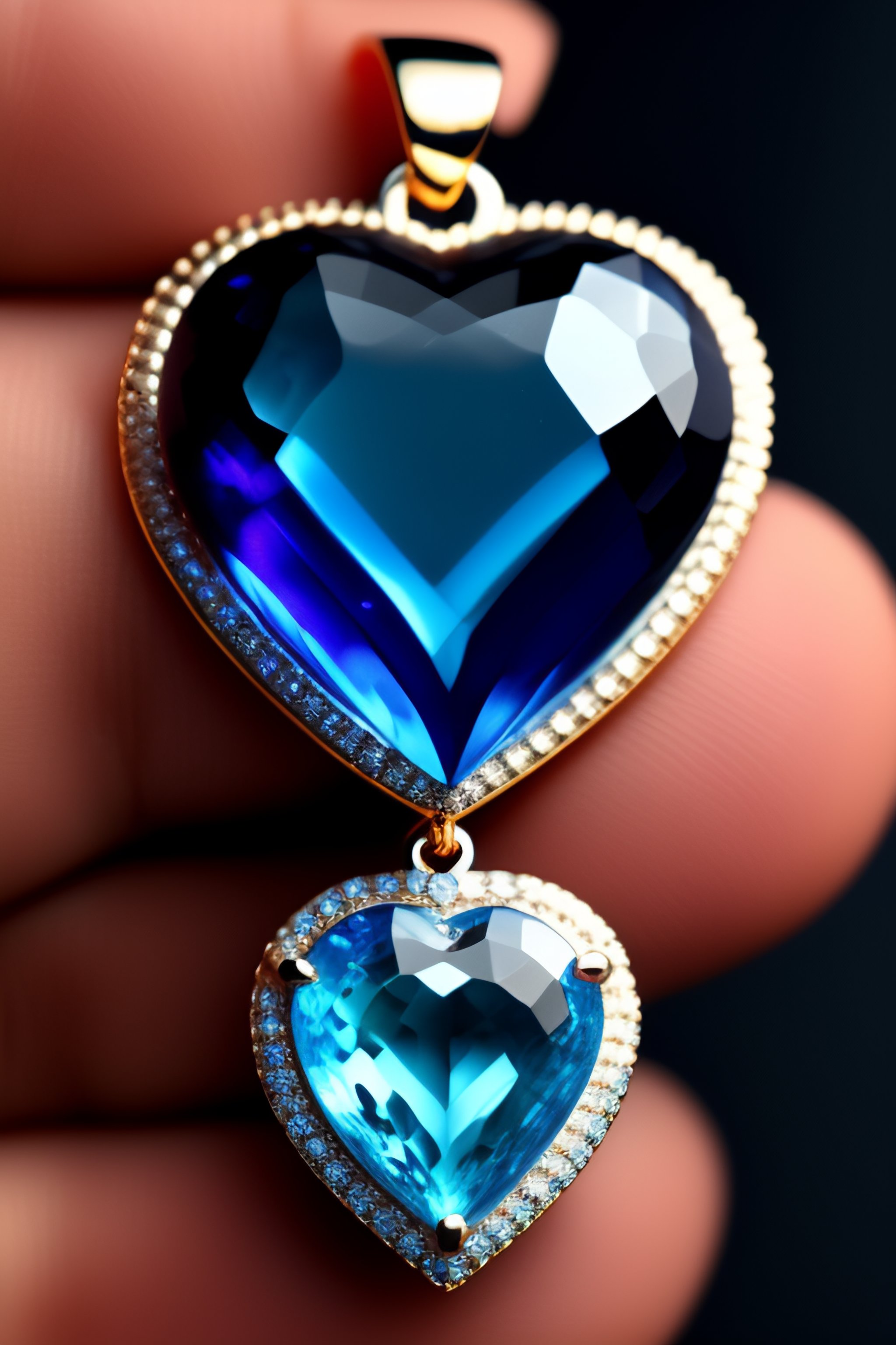 Lexica - Pendant Style: Solitaire Stone: Natural London Blue Topaz ...